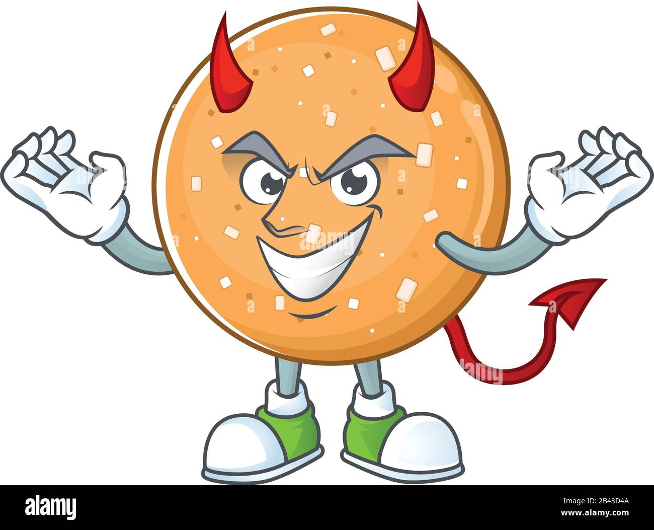 A cruel devil sugar cookies Cartoon character design Stock Vector Image ...