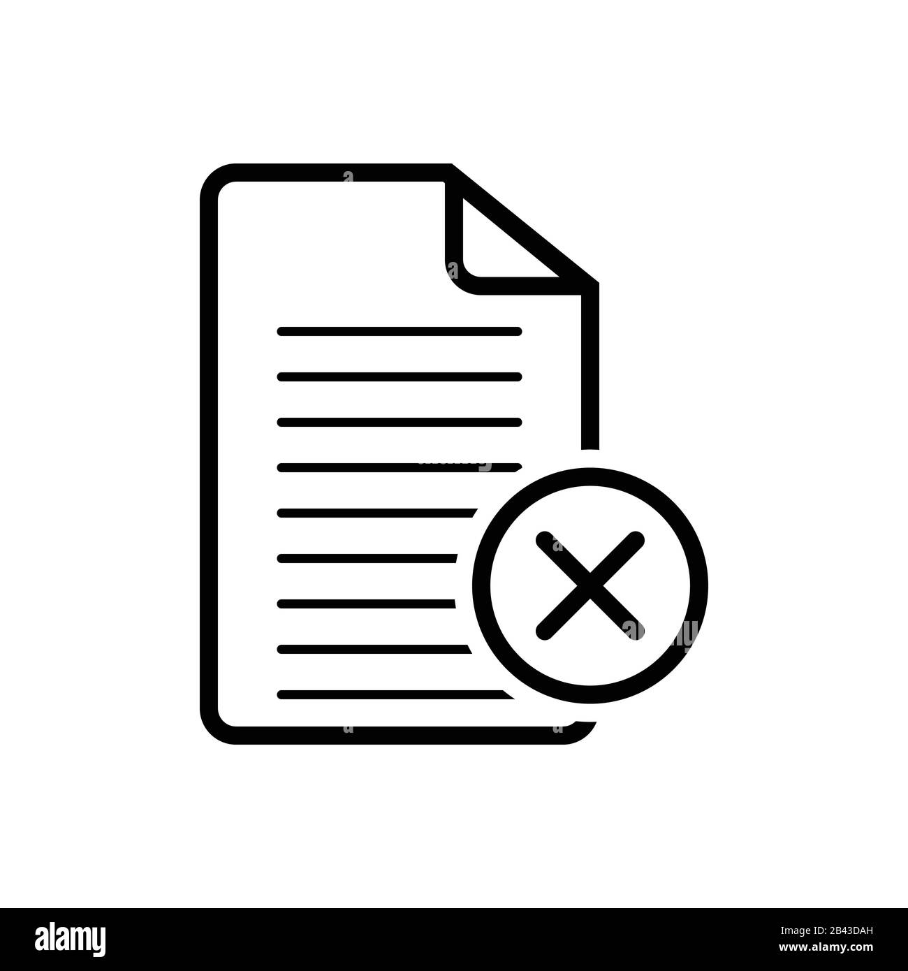 Cancel agreement icon Stock Vector Image & Art - Alamy