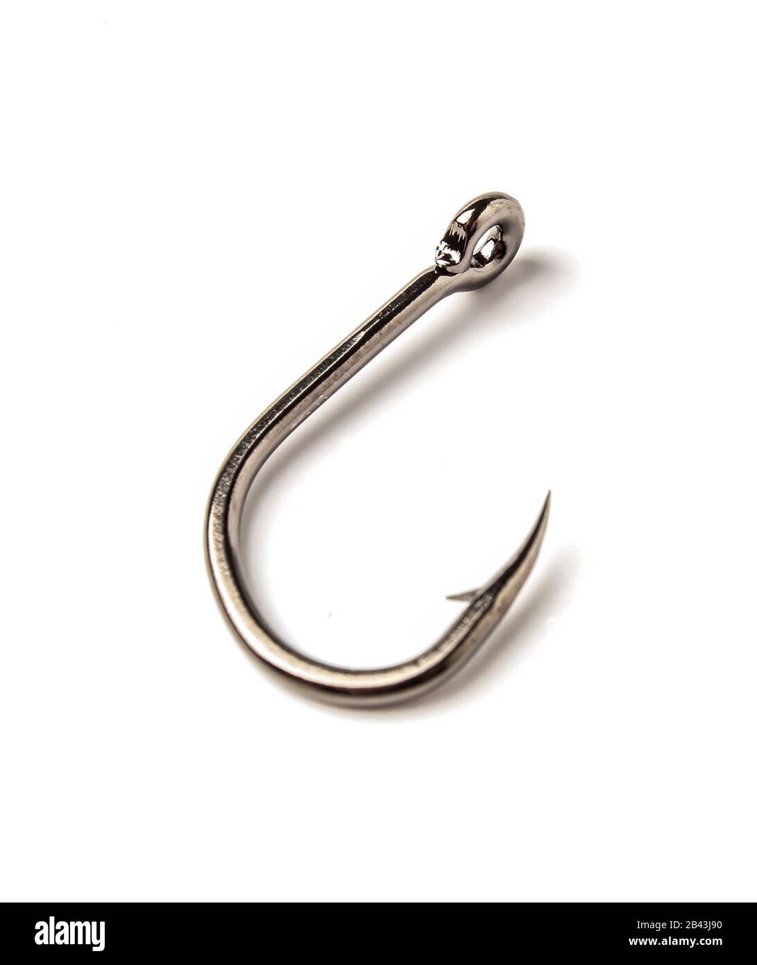 Fishing hook isolated on white Stock Photo - Alamy