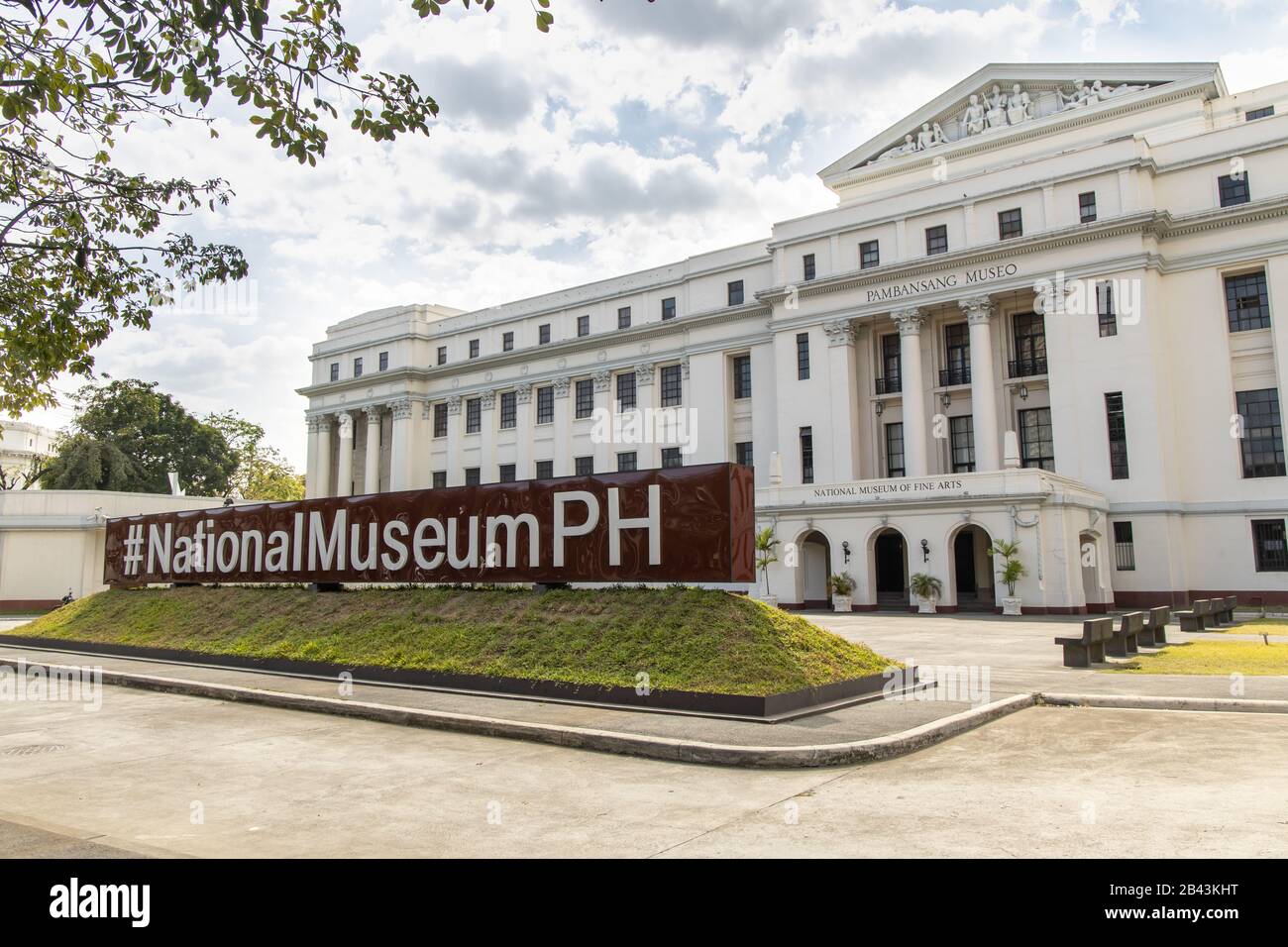 Landscape of National Fine Art Museum at Manila, Philippines Stock ...