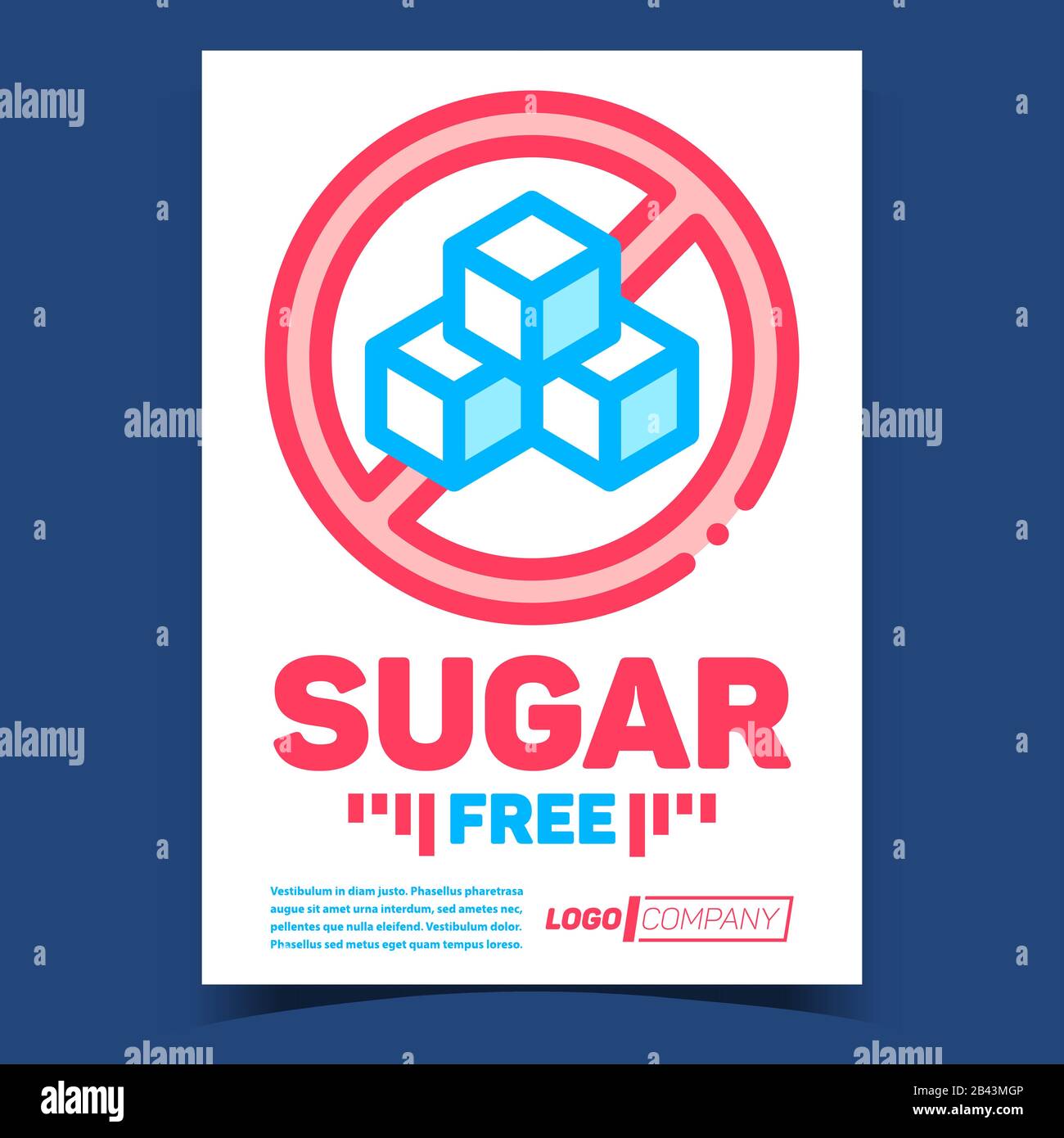 Sugar Free Creative Advertising Banner Vector Stock Vector Image & Art ...