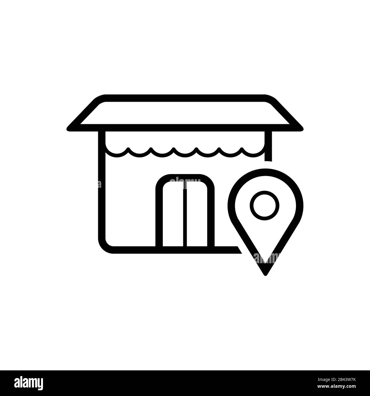 Shop location icon Stock Vector Image & Art - Alamy