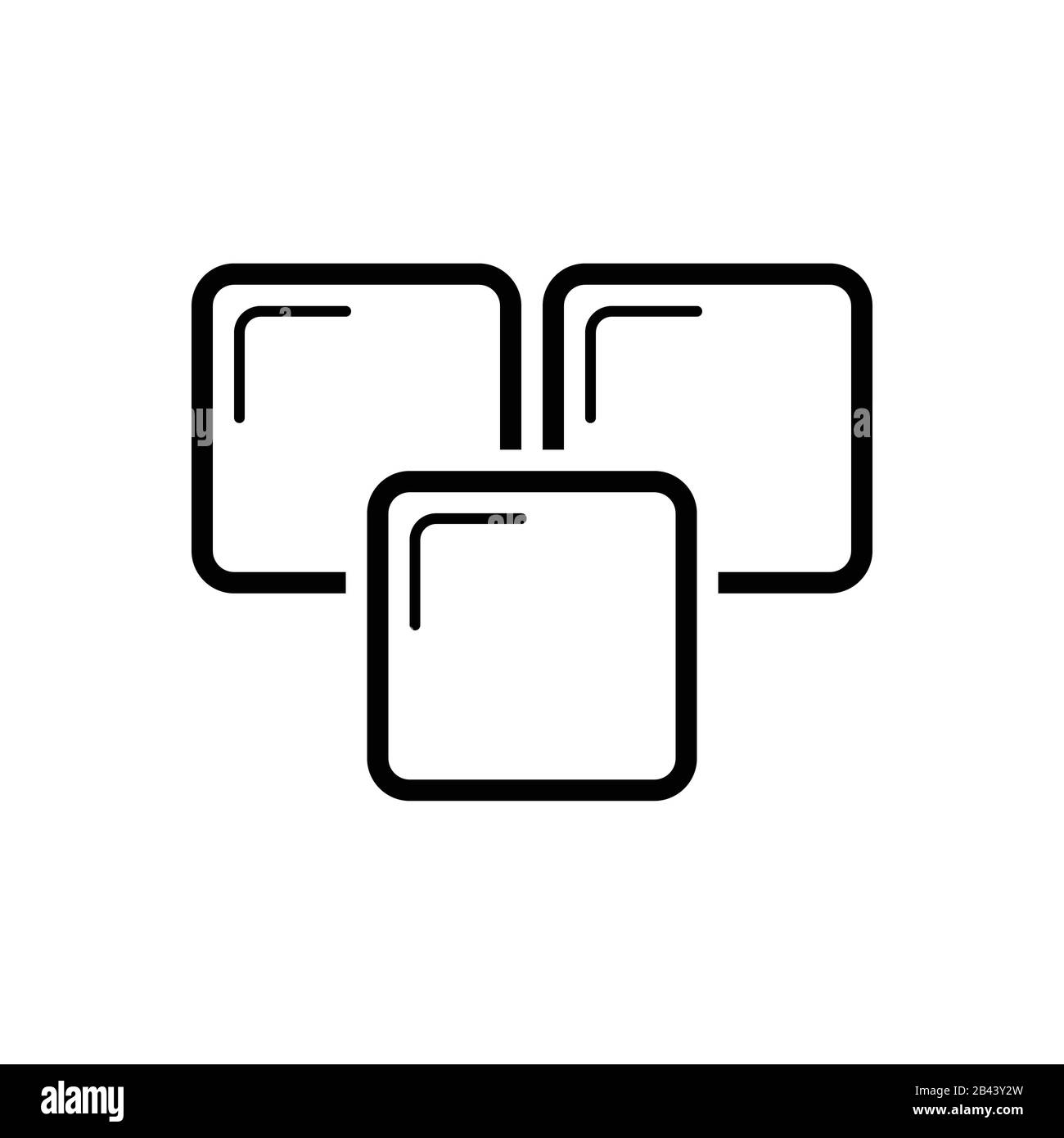 Object icon Black and White Stock Photos & Images - Alamy