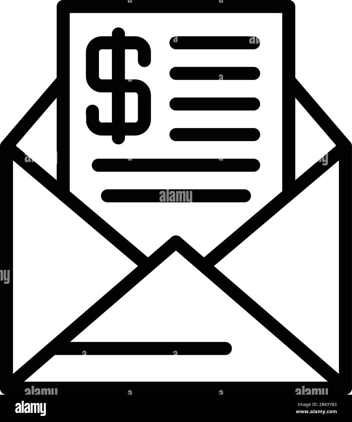 Loan money letter icon, outline style Stock Vector Image & Art - Alamy