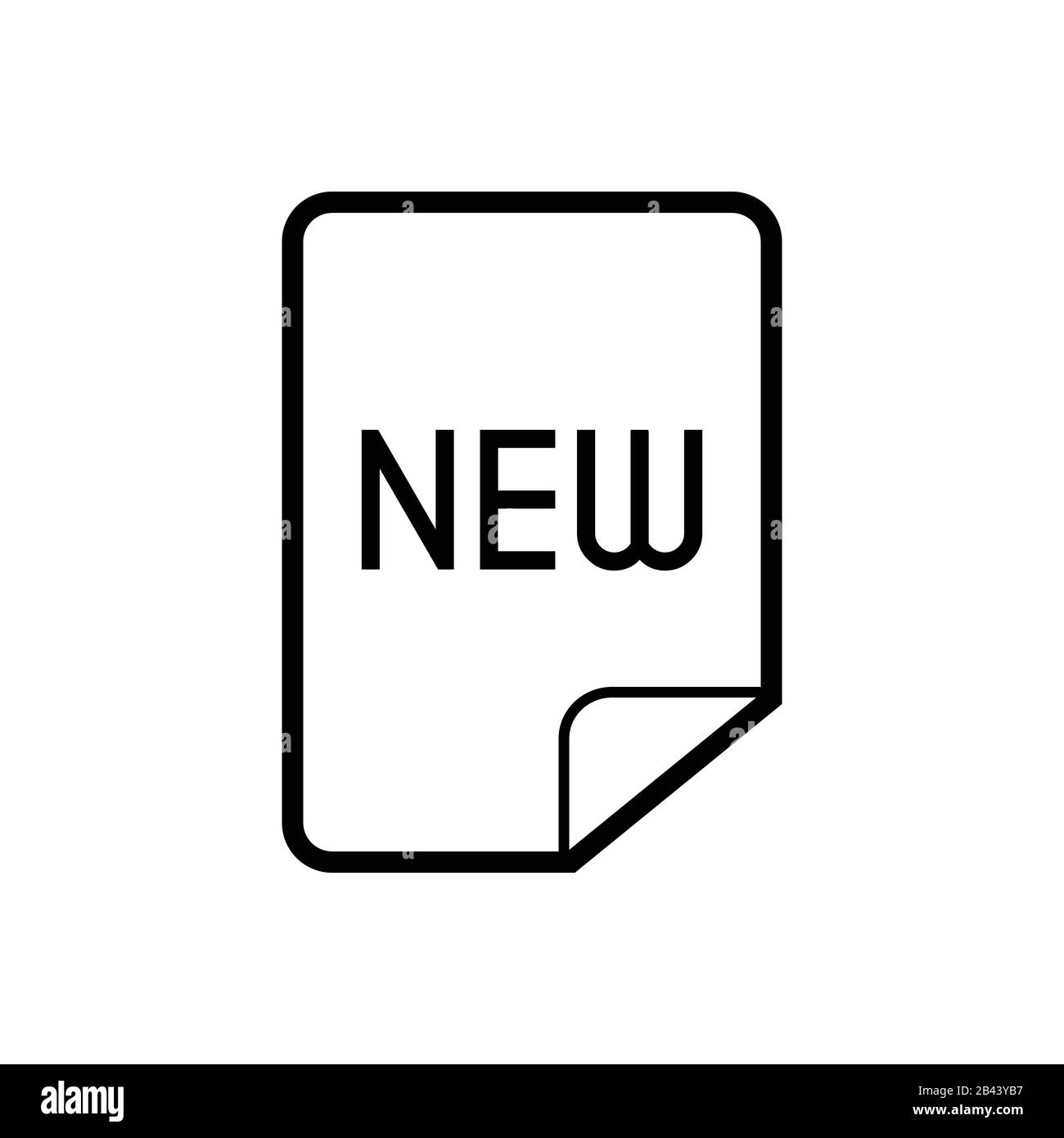 New file icon Stock Vector Image & Art - Alamy