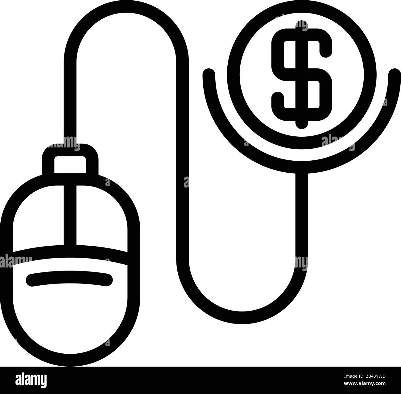 Computer mouse loan icon, outline style Stock Vector Image & Art - Alamy