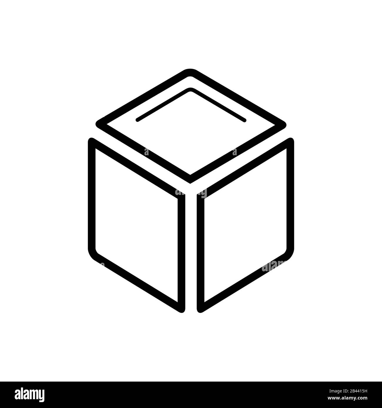 Cube icon Cut Out Stock Images & Pictures - Alamy
