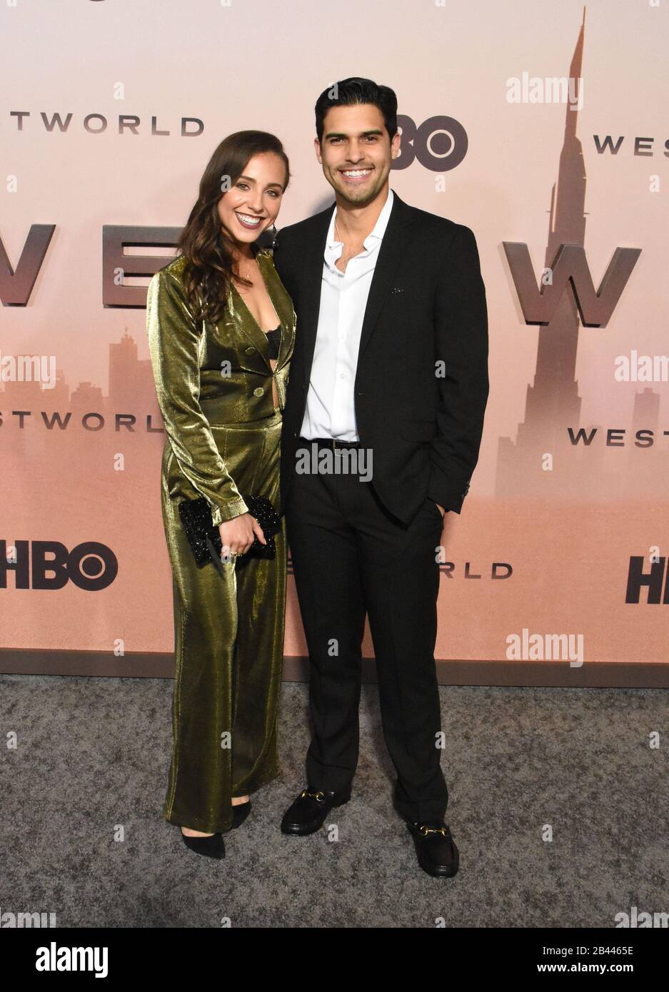 Hollywood, California, USA 5th March 2020 Actress Skye Coyne and actor ...