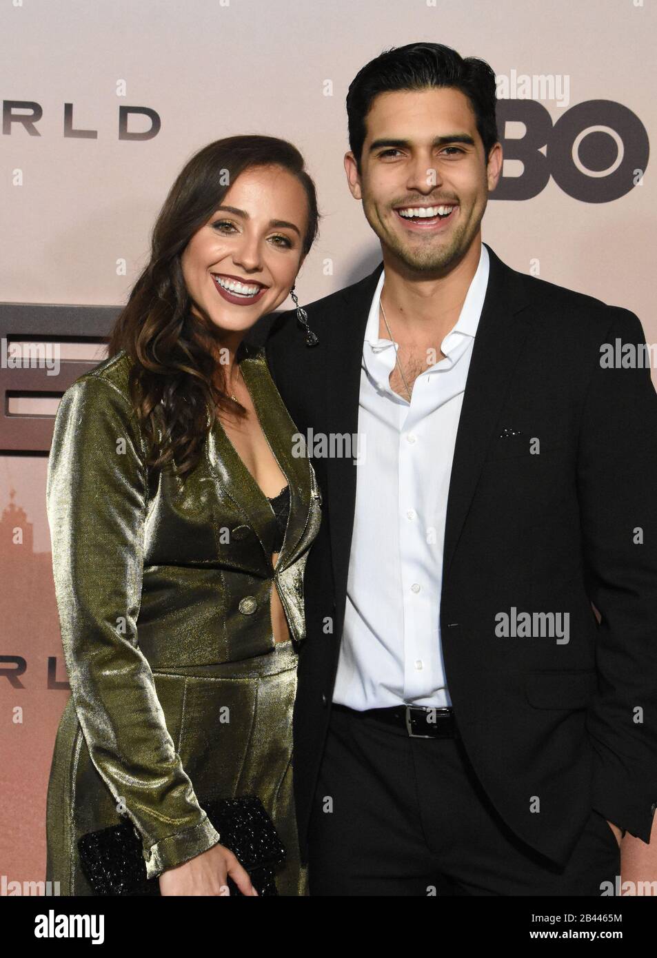 Hollywood, California, USA 5th March 2020 Actress Skye Coyne and actor ...