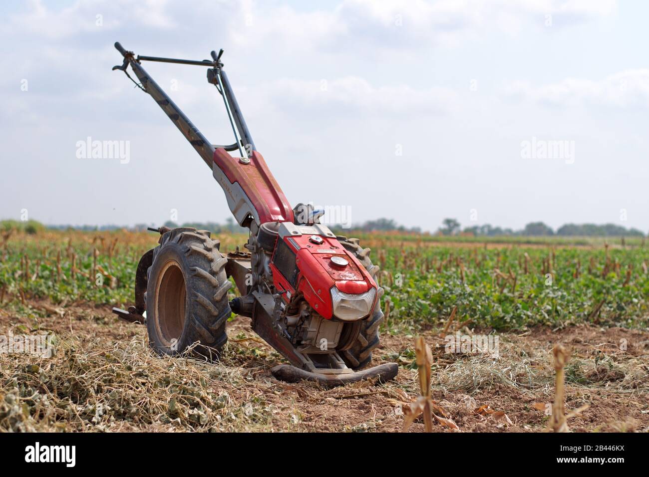 Agricultural machine in the field Stock Photo - Alamy