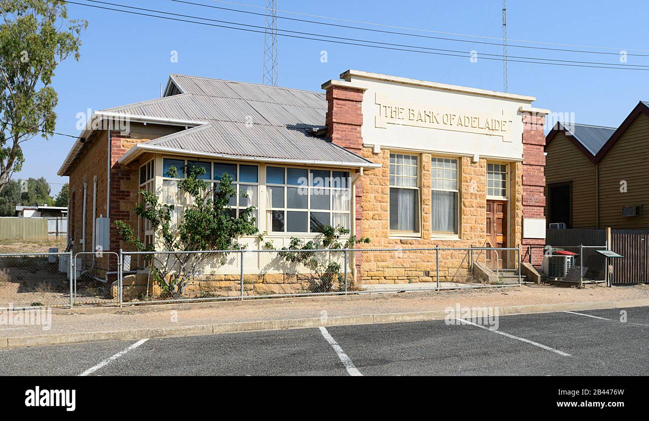 Former Bank of Adelaide building operated in 1884 to 1896 in Morgan ...