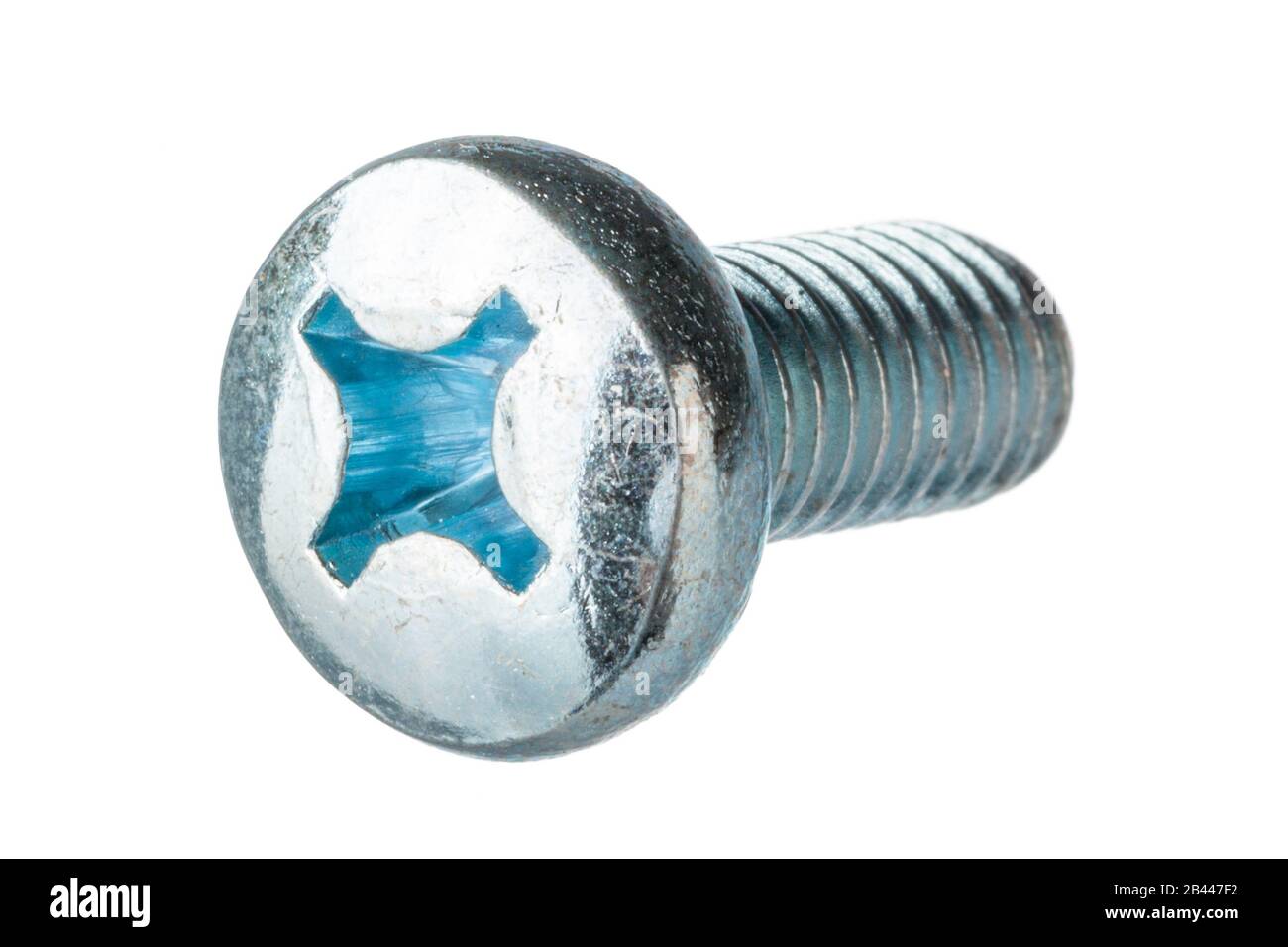 metal bolt isolated on white background. creative photo Stock Photo - Alamy