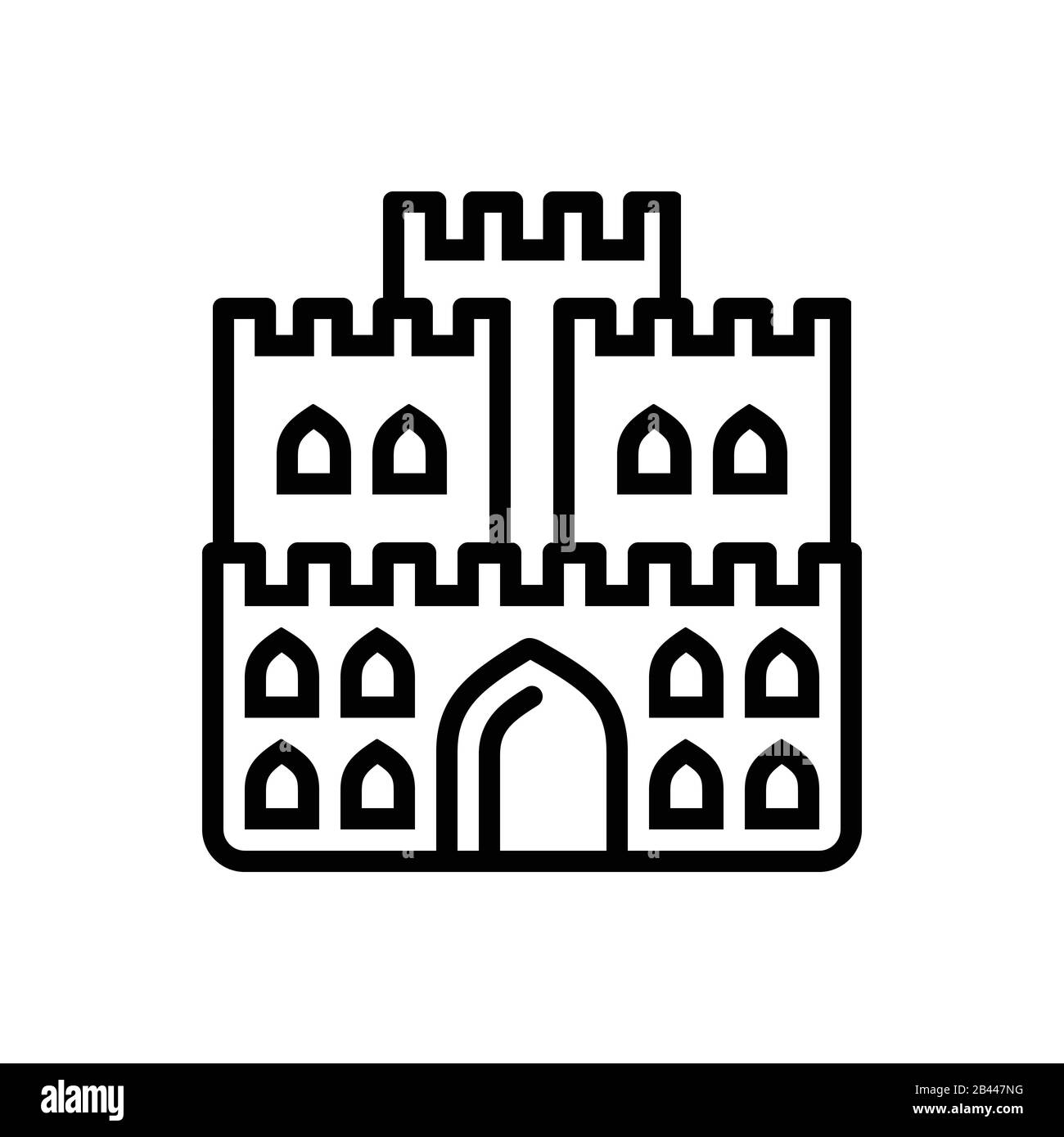 Castle icon Stock Vector Images - Alamy