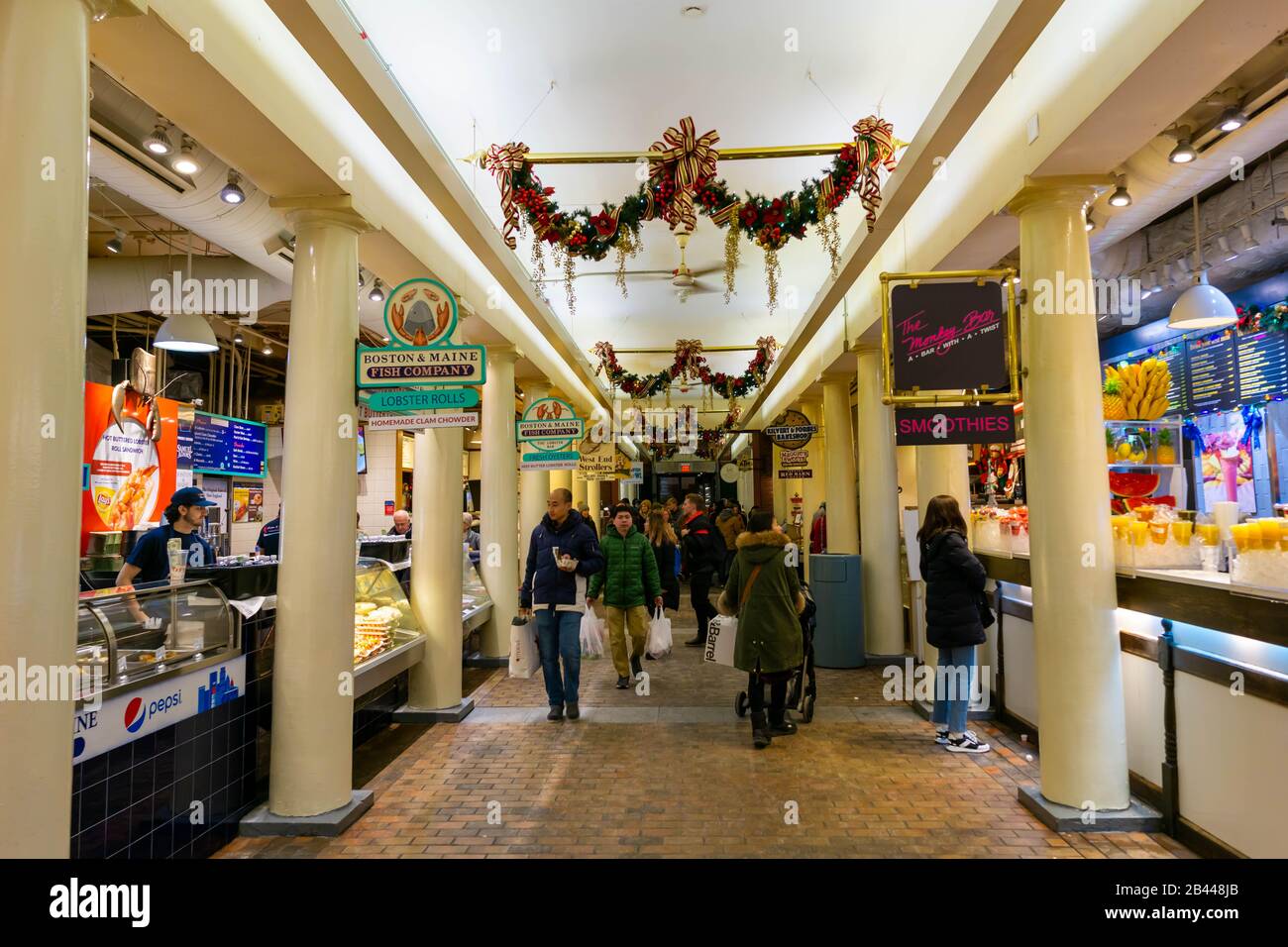 Inside quincy market hi-res stock photography and images - Alamy