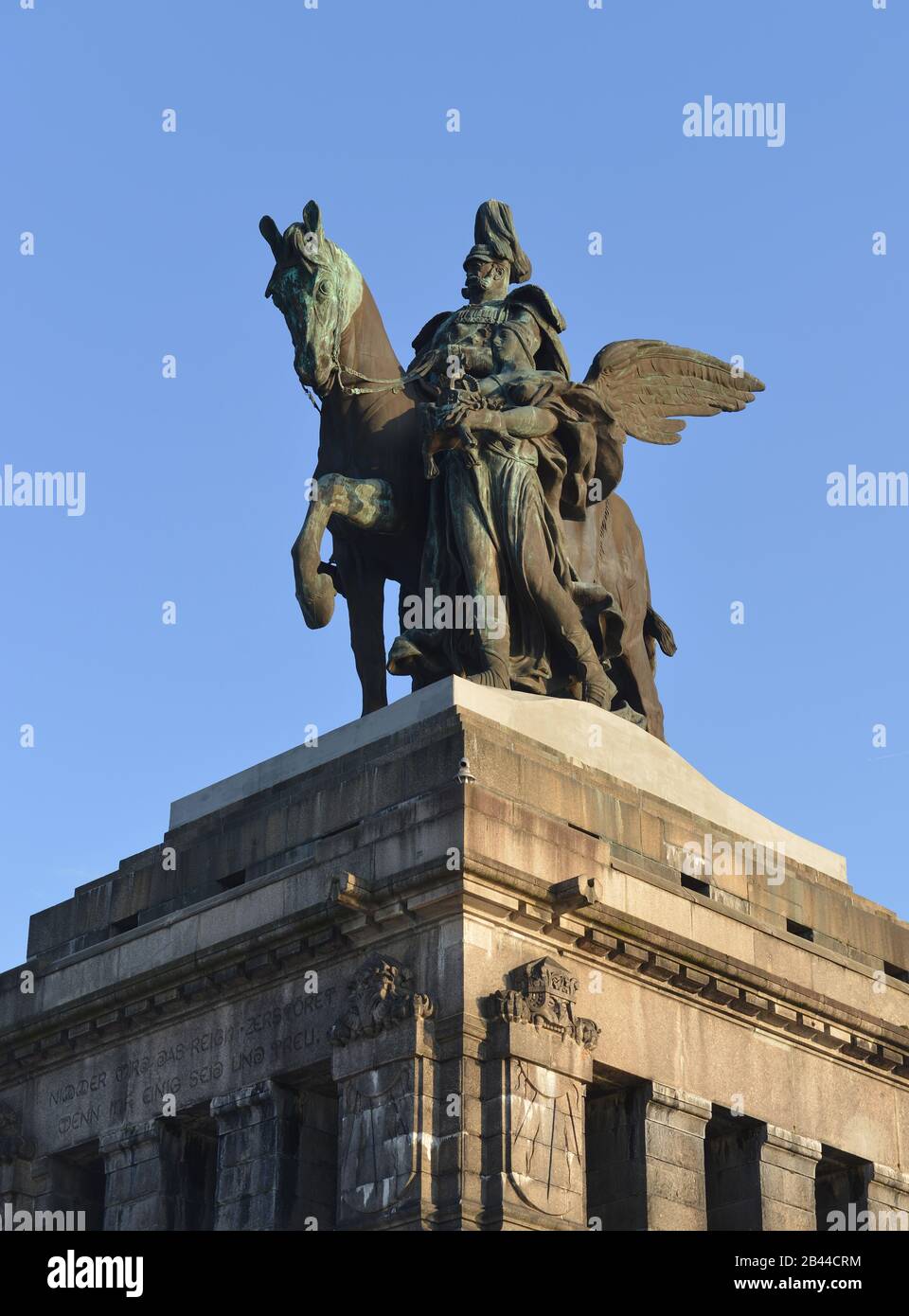 Denkmal, Kaiser Wilhelm Deutsches Eck, Koblenz, Rheinland-Pfalz ...