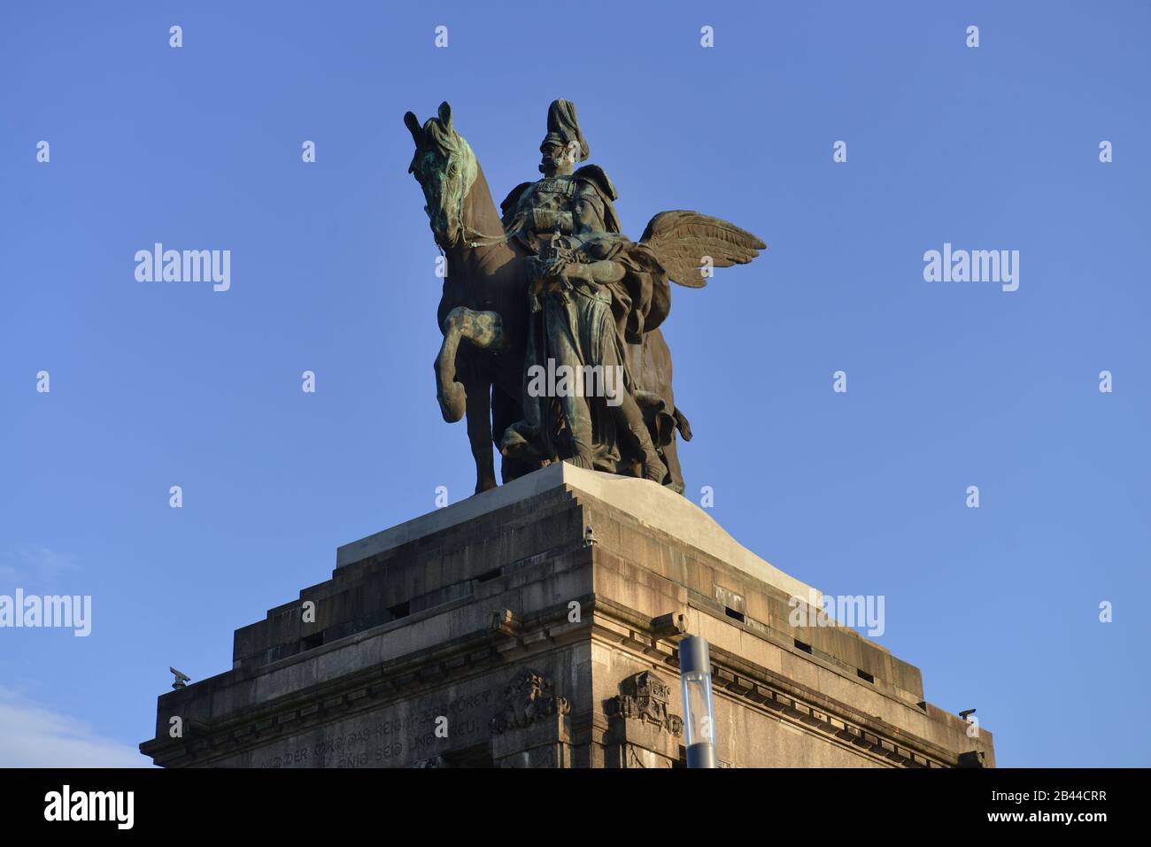 Denkmal, Kaiser Wilhelm Deutsches Eck, Koblenz, Rheinland-Pfalz ...
