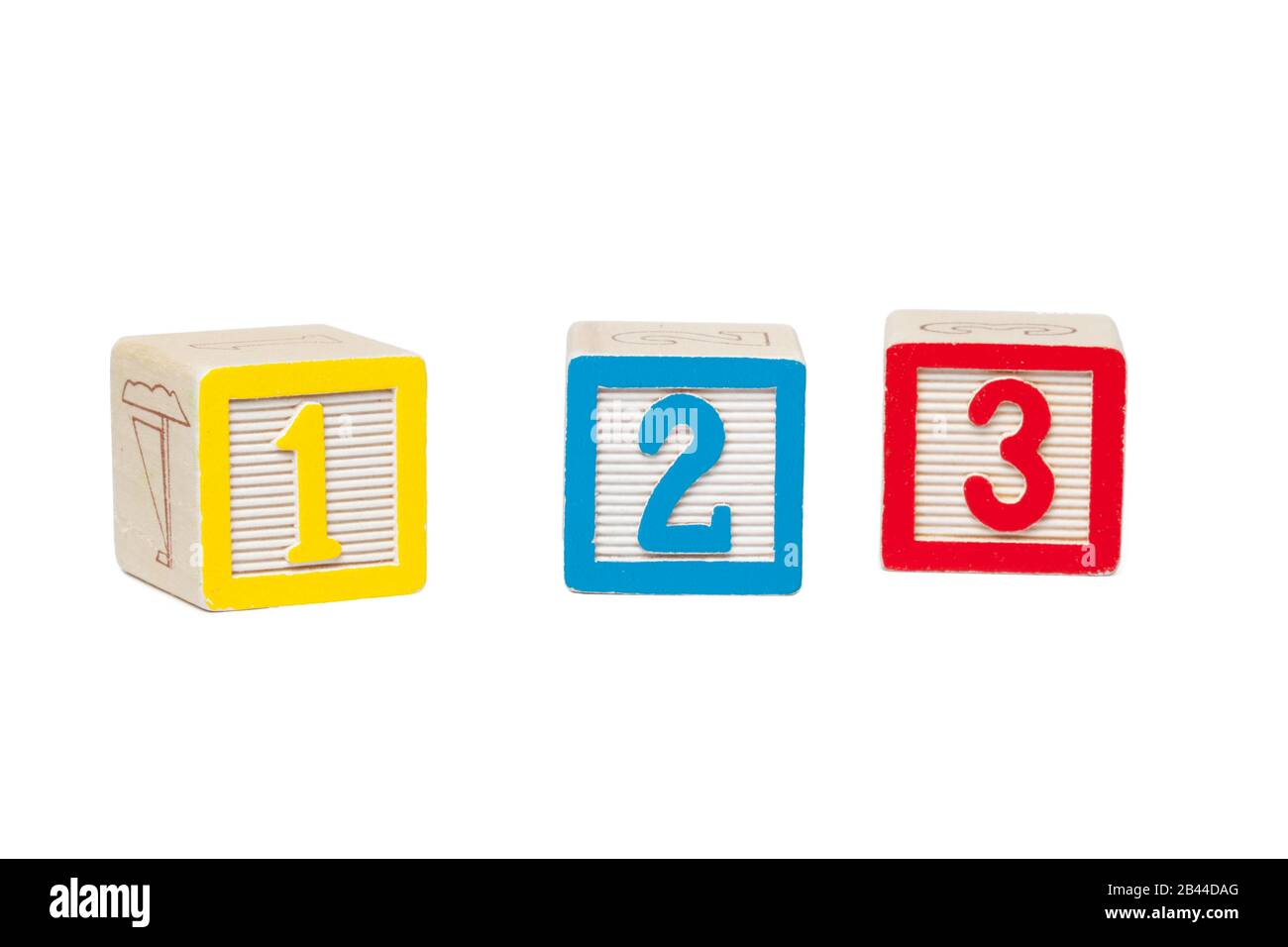 Wooden alphabet blocks isolated on white background Stock Photo - Alamy