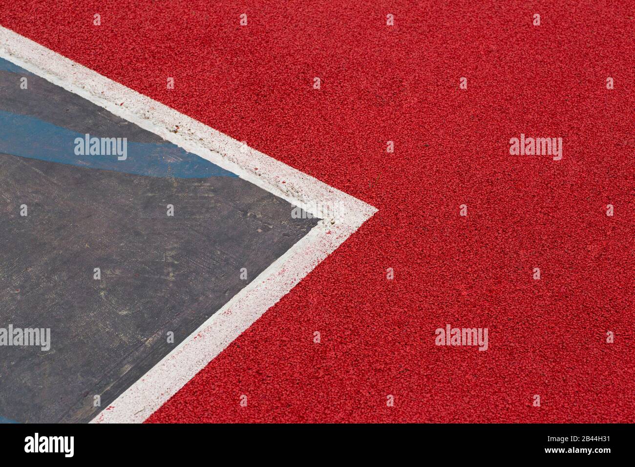 Sports court or playground background. Artificial rubber coating for ...