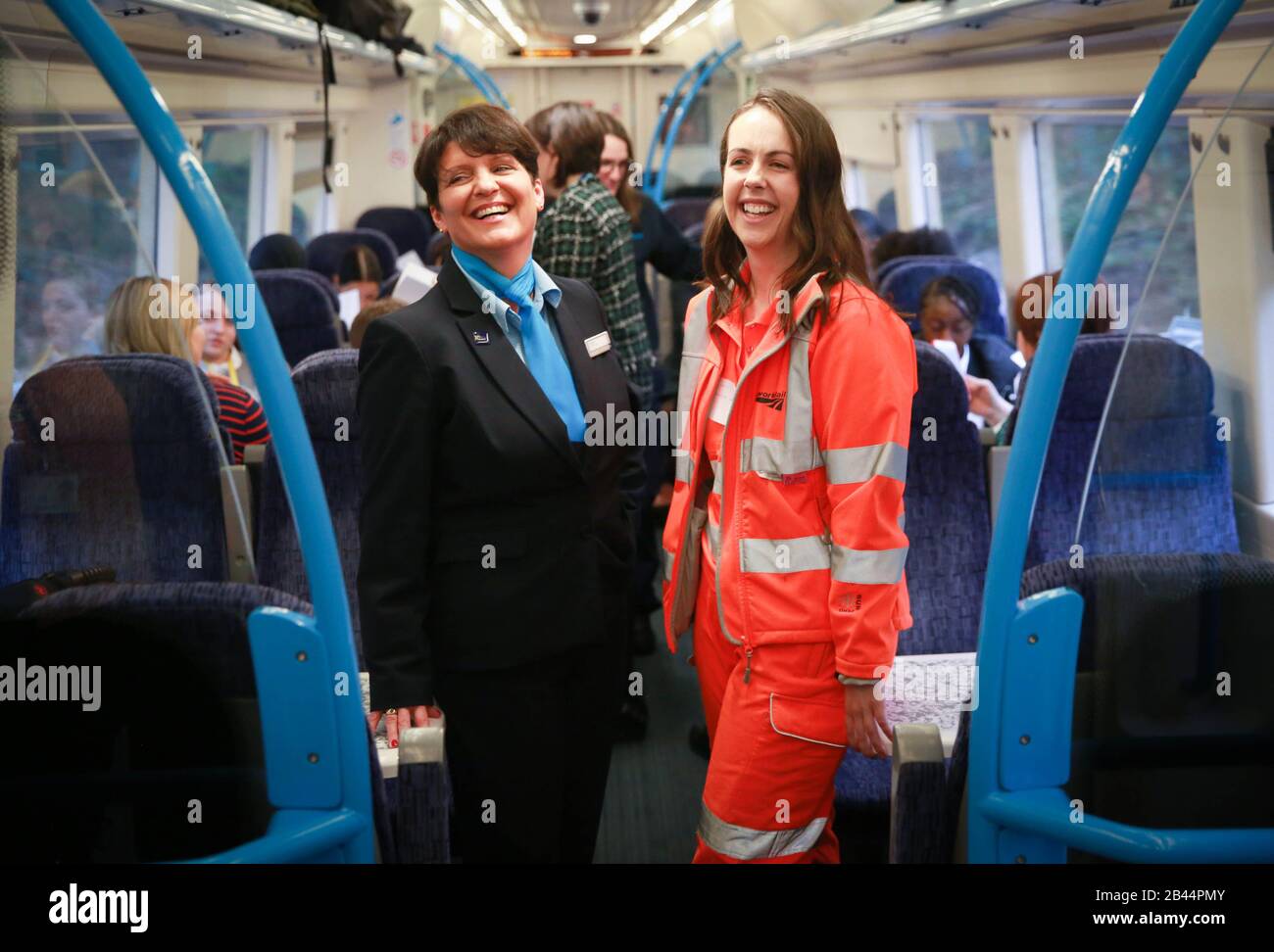 EDITORIAL USE ONLY Onboard manager Simone Axten and Network Rail ...