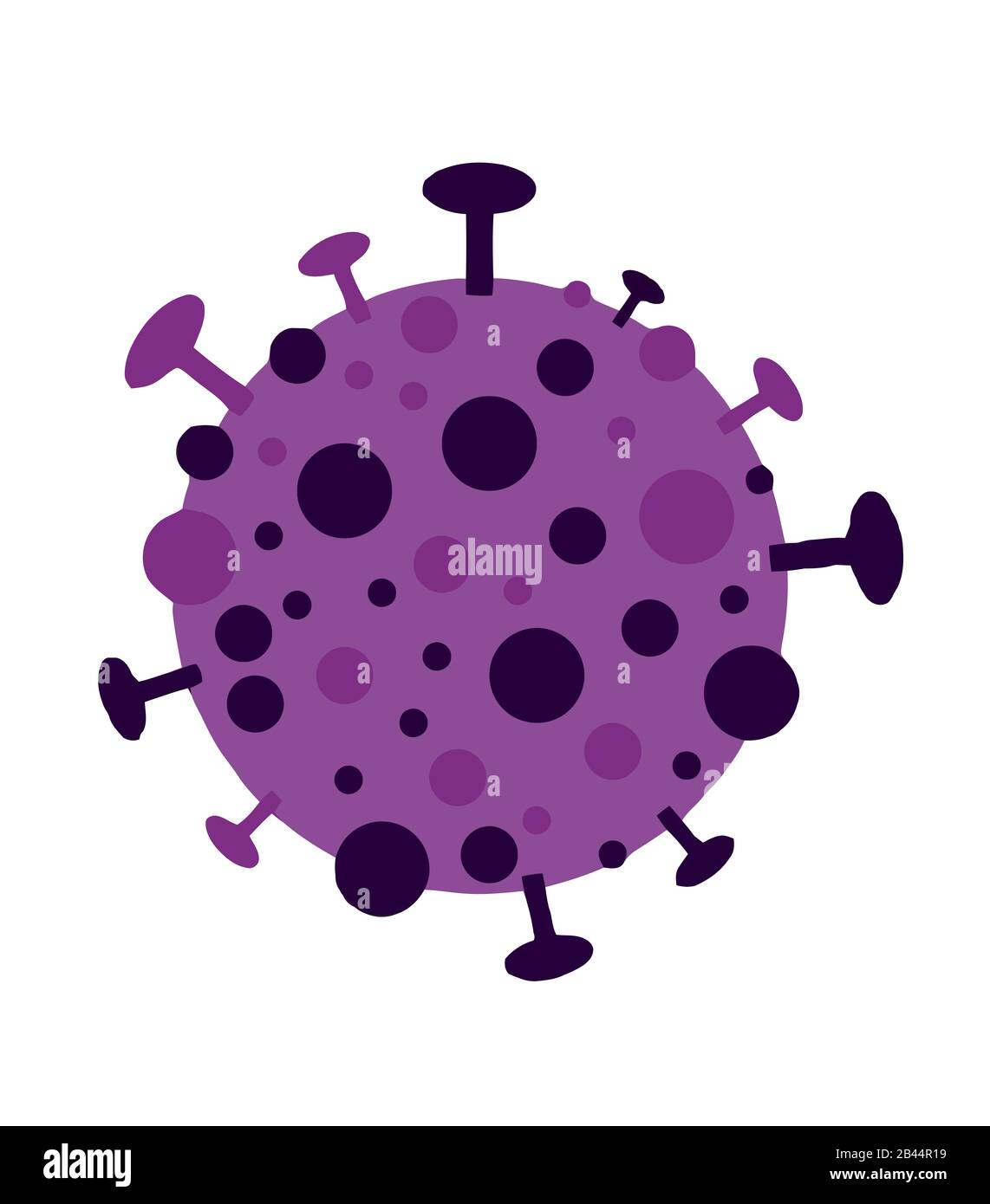 corona virus pneumonia viral infection medical purple illustration ...