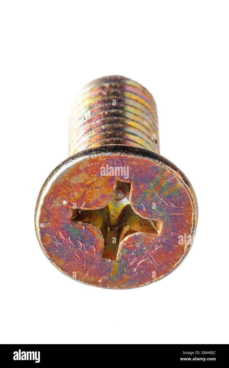 metal bolt isolated on white background. creative photo Stock Photo - Alamy