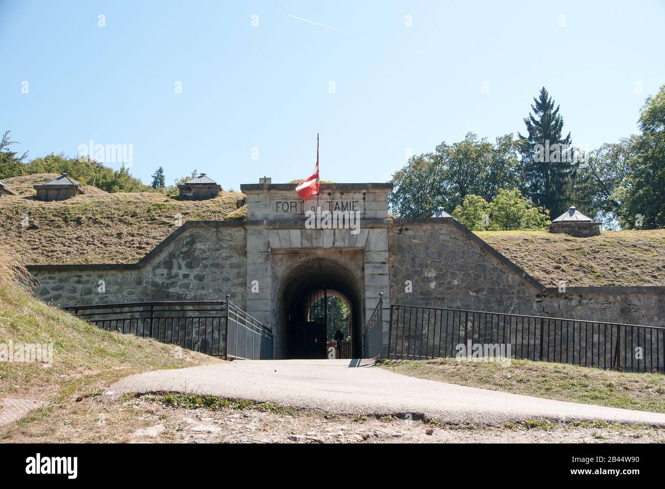 Summer tourist attraction in France - old fort Stock Photo - Alamy