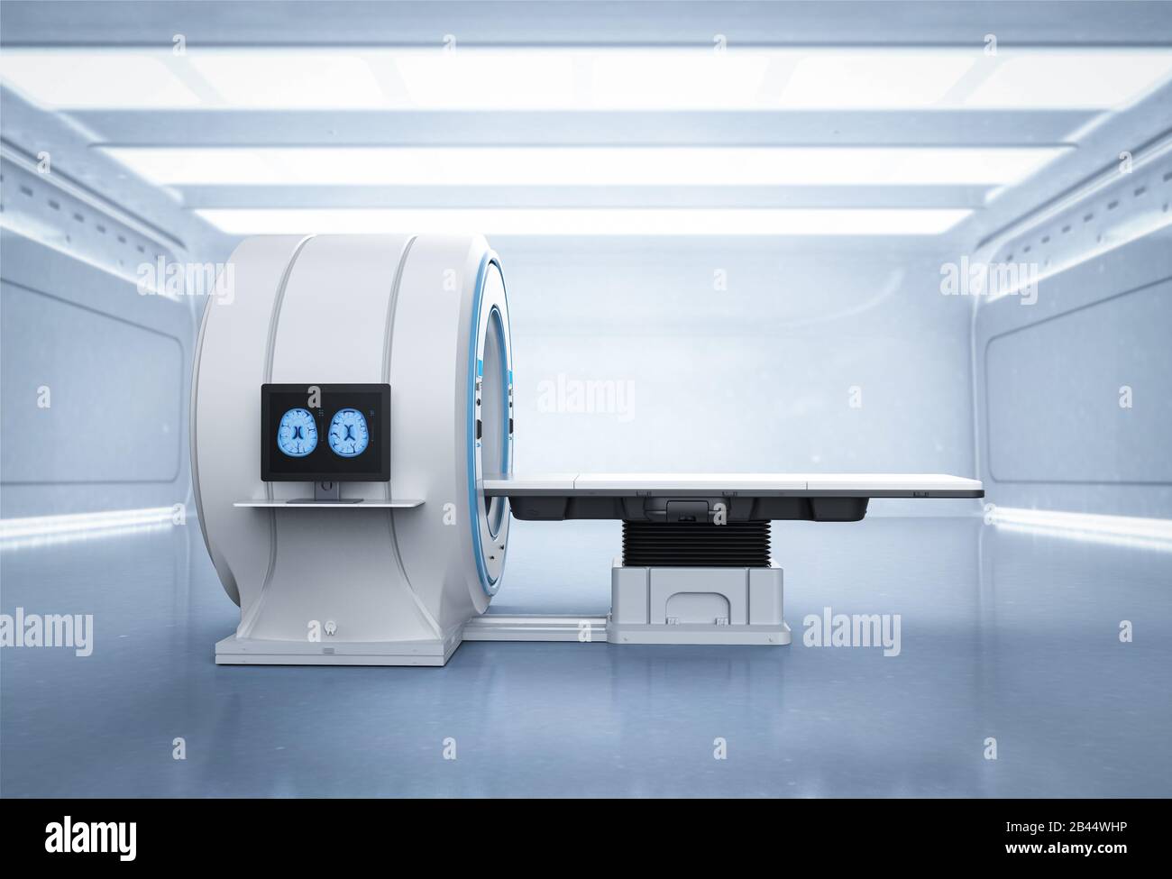 3d rendering mri scan machine or magnetic resonance imaging scan device ...