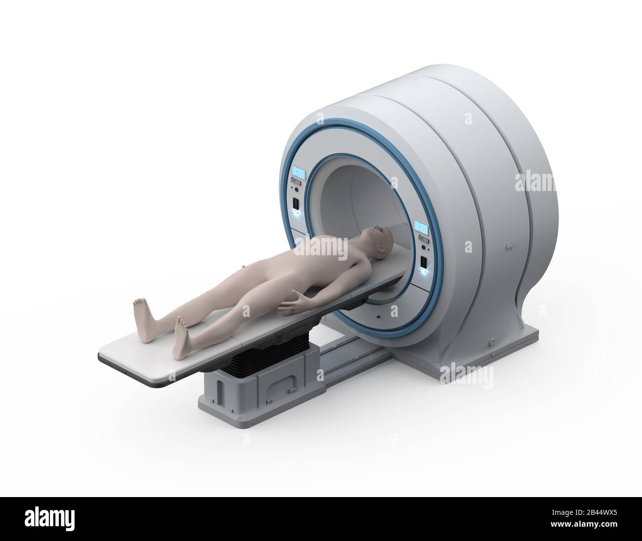 3d rendering mri scan machine or magnetic resonance imaging scan device ...