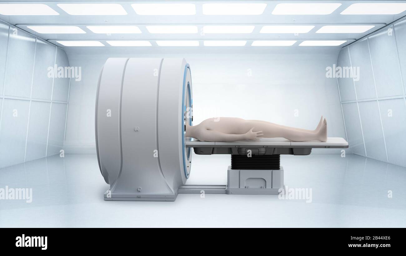 3d rendering mri scan machine or magnetic resonance imaging scan device ...