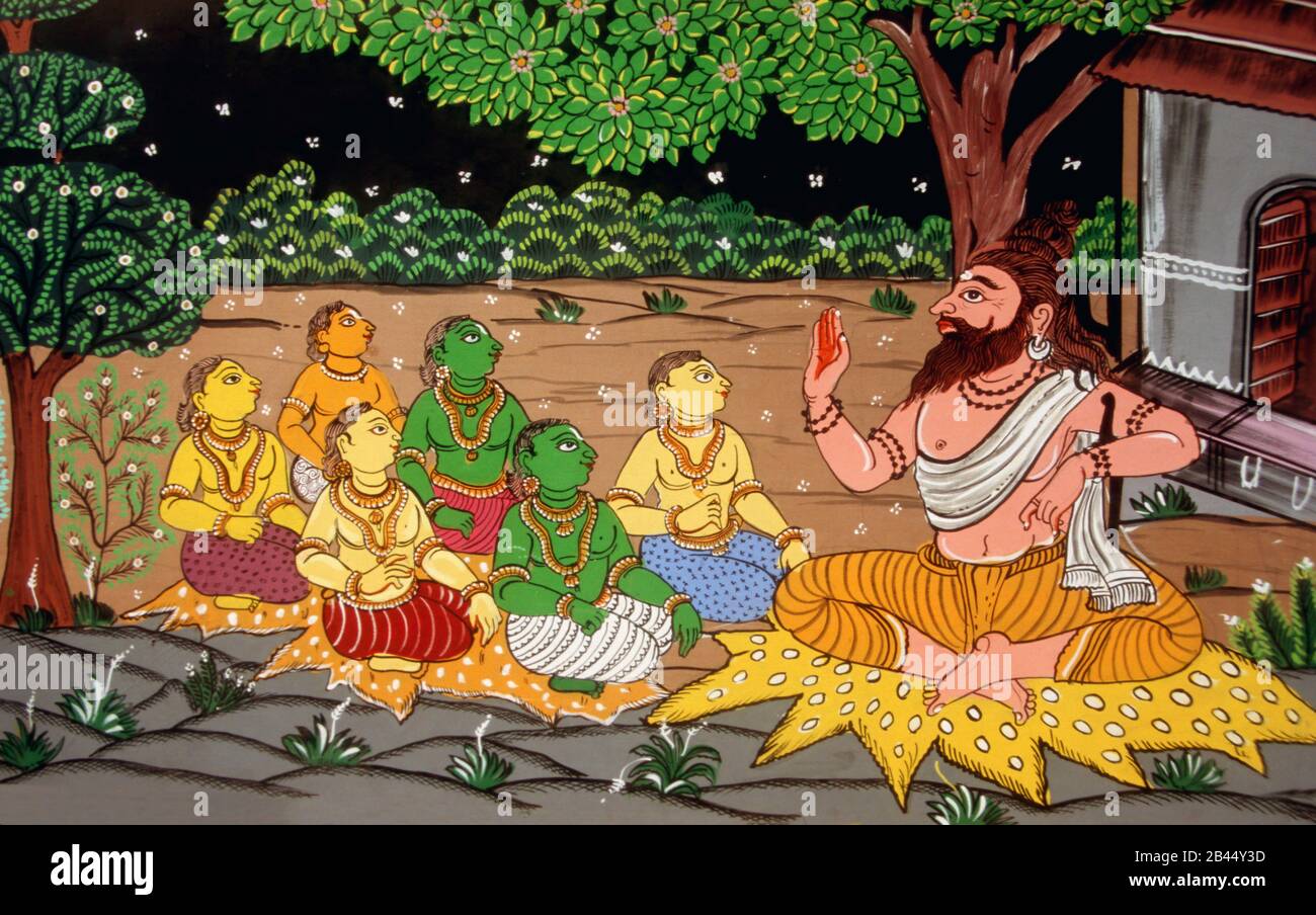 Tree painting india hi-res stock photography and images - Alamy