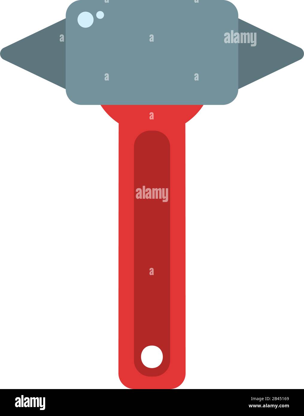 hammer flat style icon design, Emergency rescue save department 911 ...