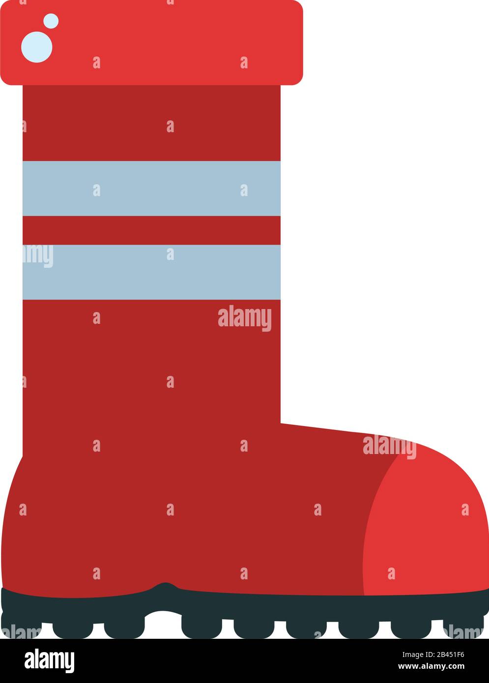 firefighter boot flat style icon design, Emergency rescue save ...