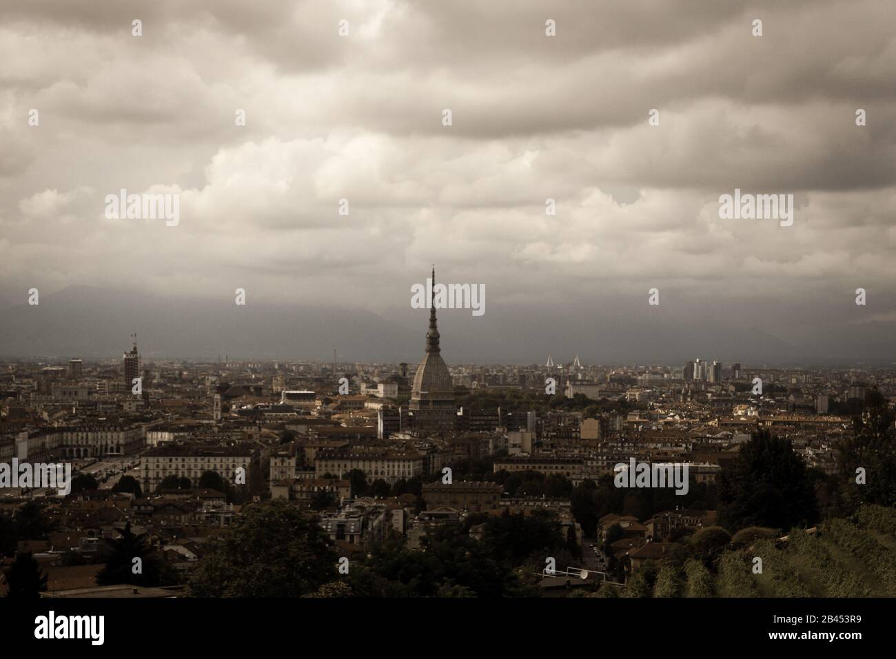 Torino italian vacation in Piemonte in summer Stock Photo - Alamy