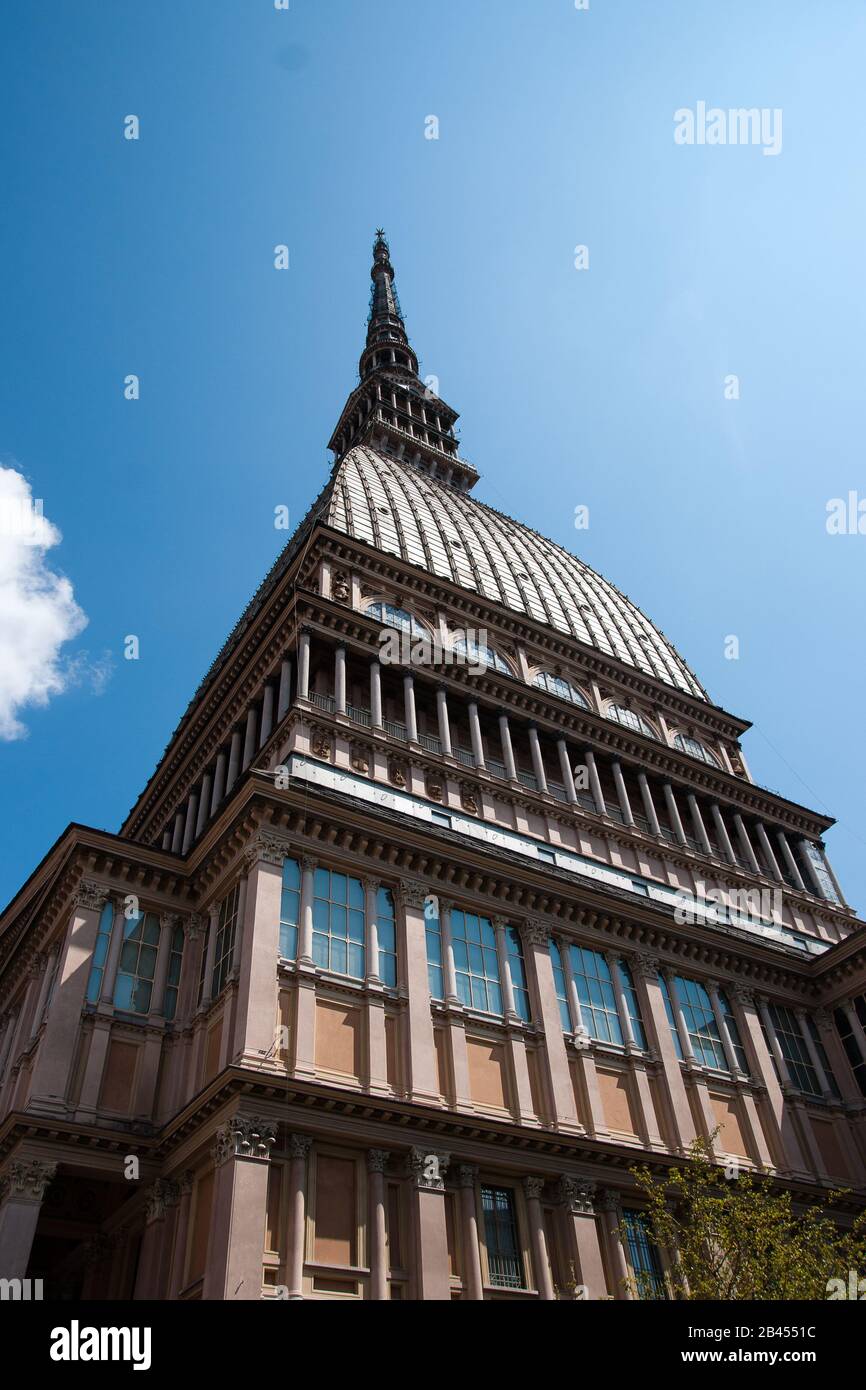 Torino architecture attraction tower with cinema museum Stock Photo - Alamy