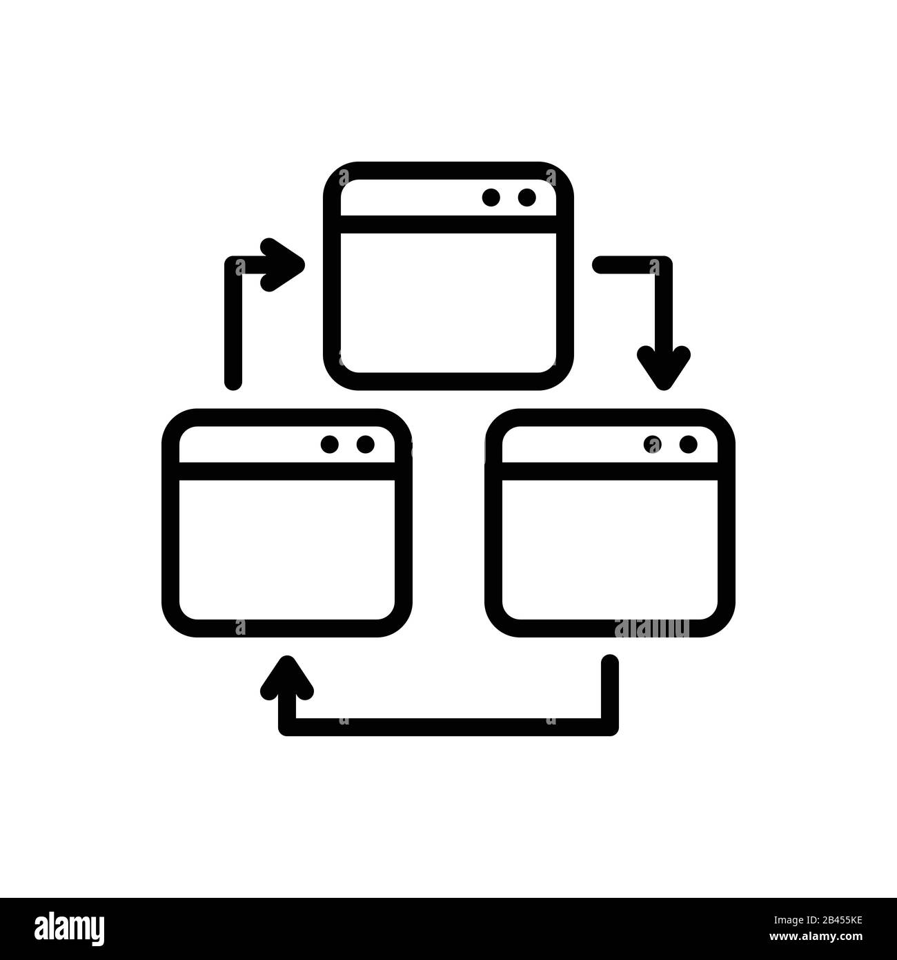 Webpage icon Stock Vector Images - Alamy