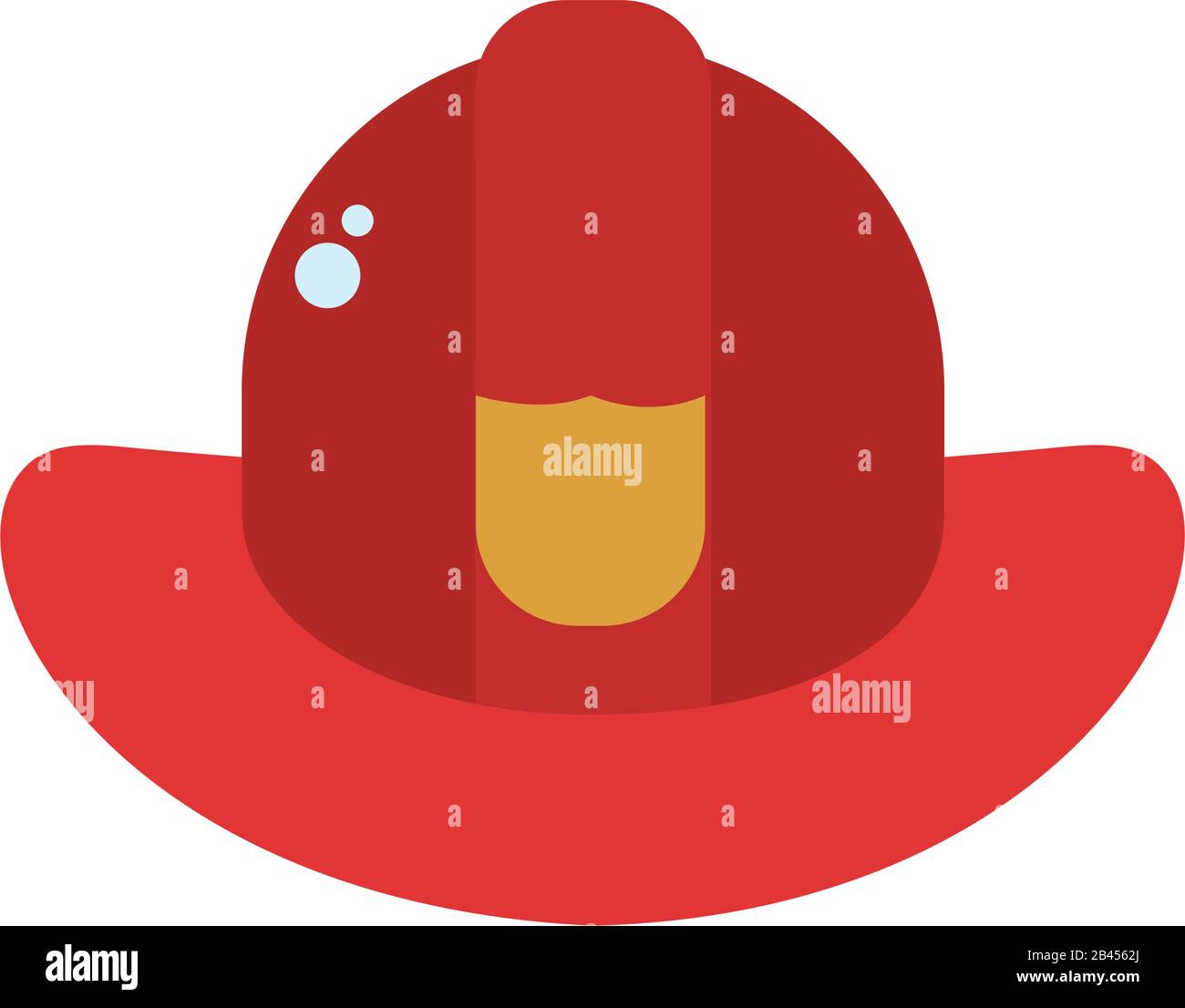 firefighter hat flat style icon design, Emergency rescue save ...