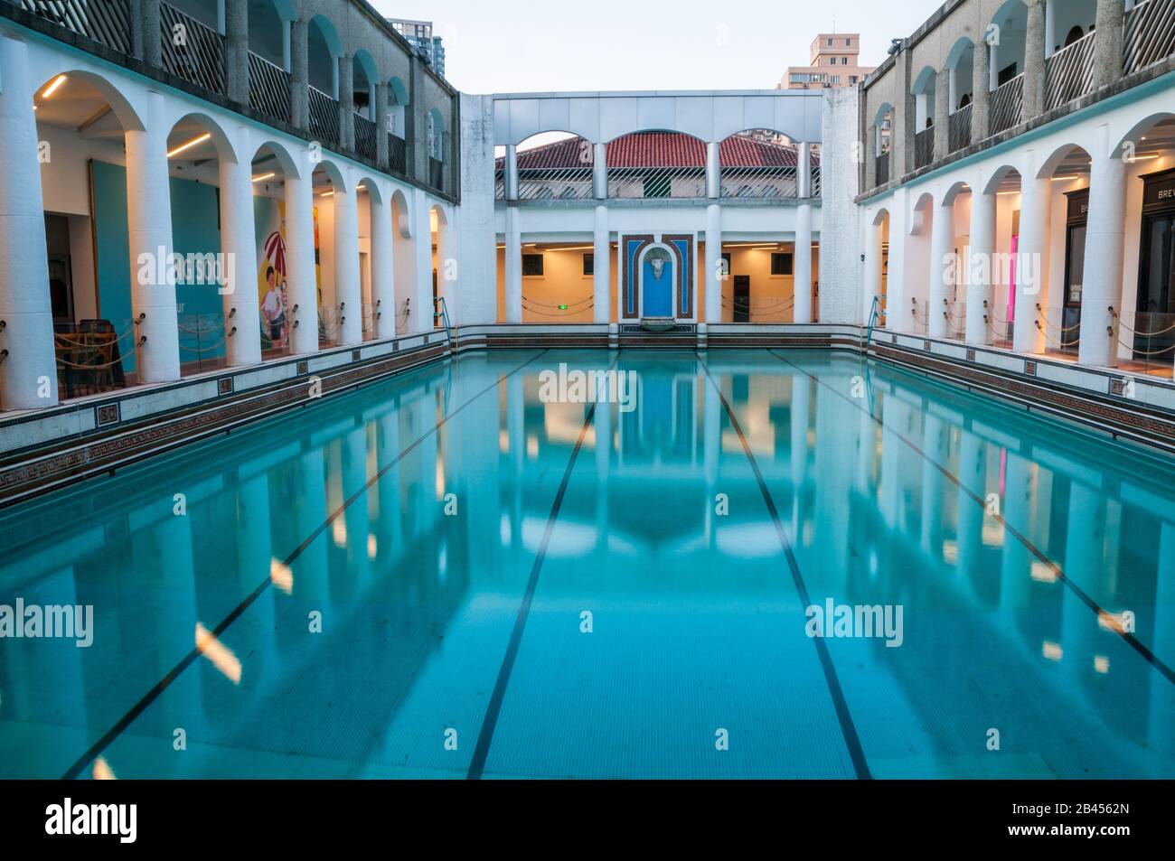 The outdoor swimming pool in the Columbia Circle F&B destination in ...