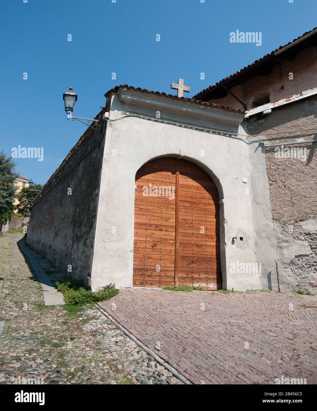 Historic pinerolo architecture italy old city Stock Photo - Alamy