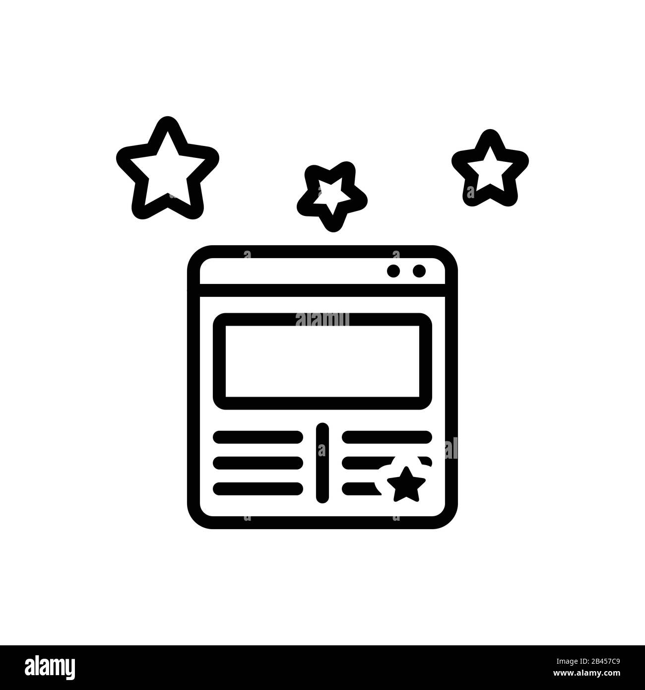 Modern website icon Stock Vector Image & Art - Alamy