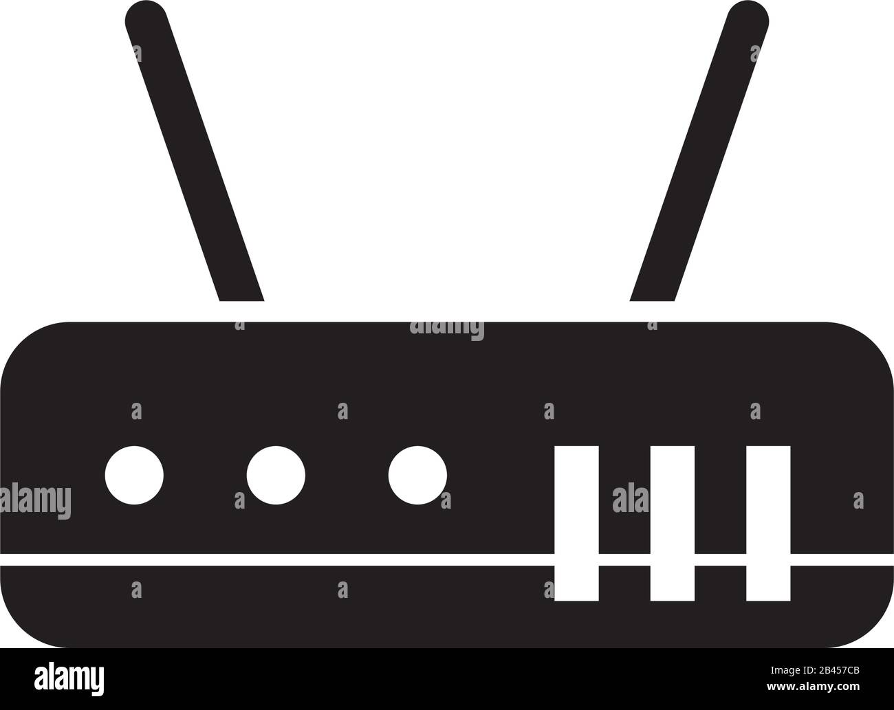Wifi machine silhouette style icon design, Internet technology communication connection network ...