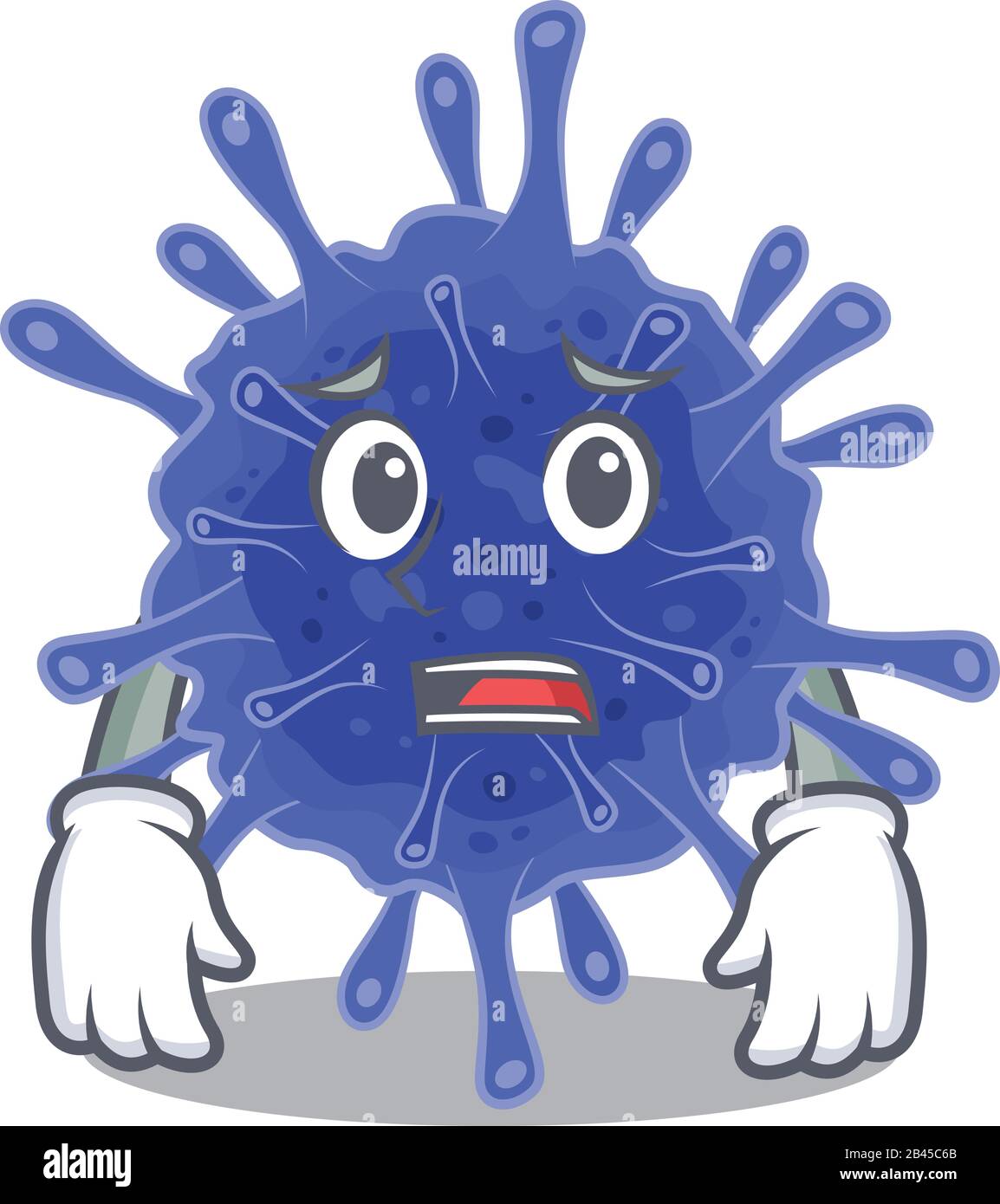 Scared bacteria cartoon hi-res stock photography and images - Alamy