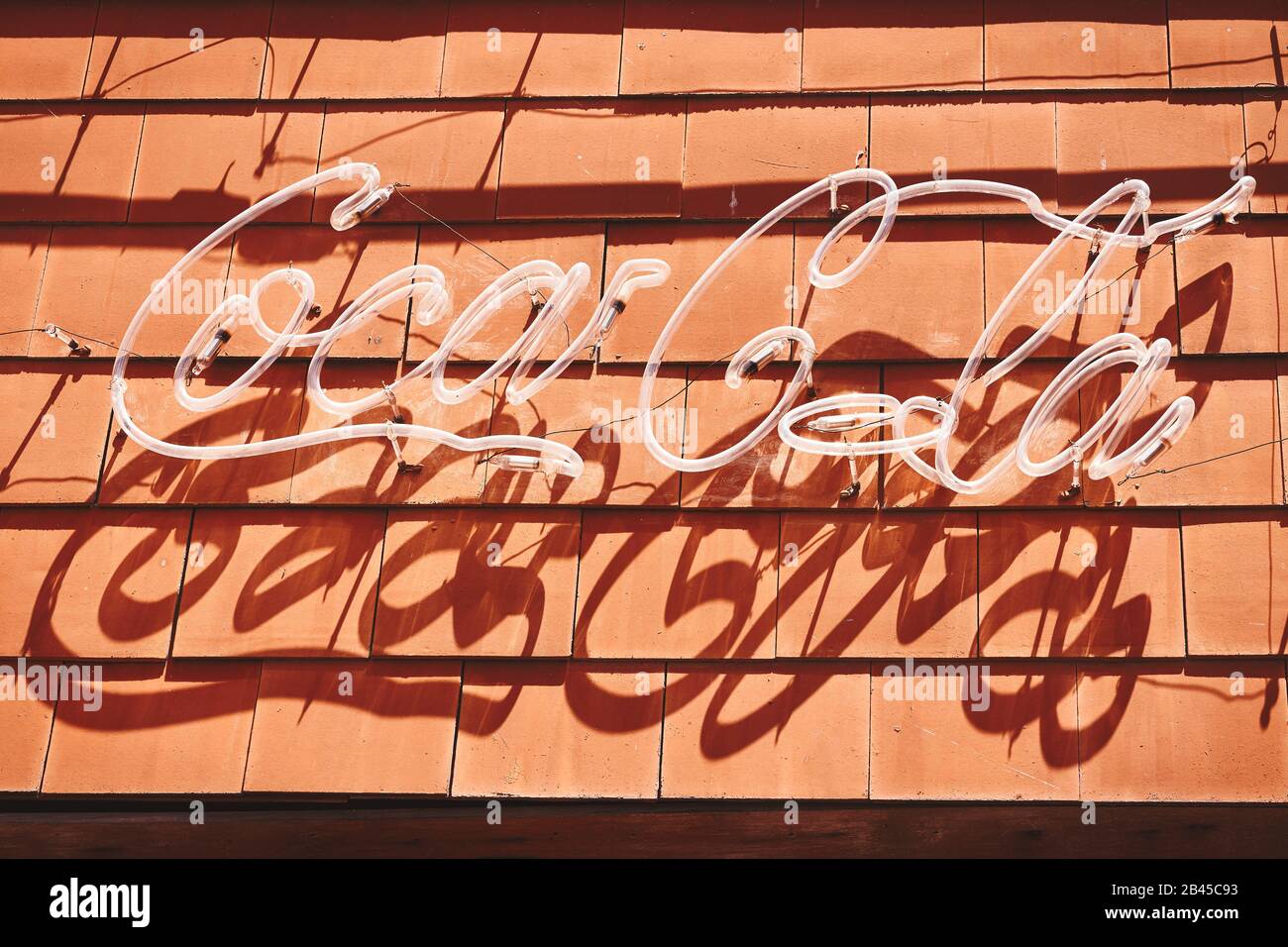 Neon coca cola sign hi-res stock photography and images - Alamy
