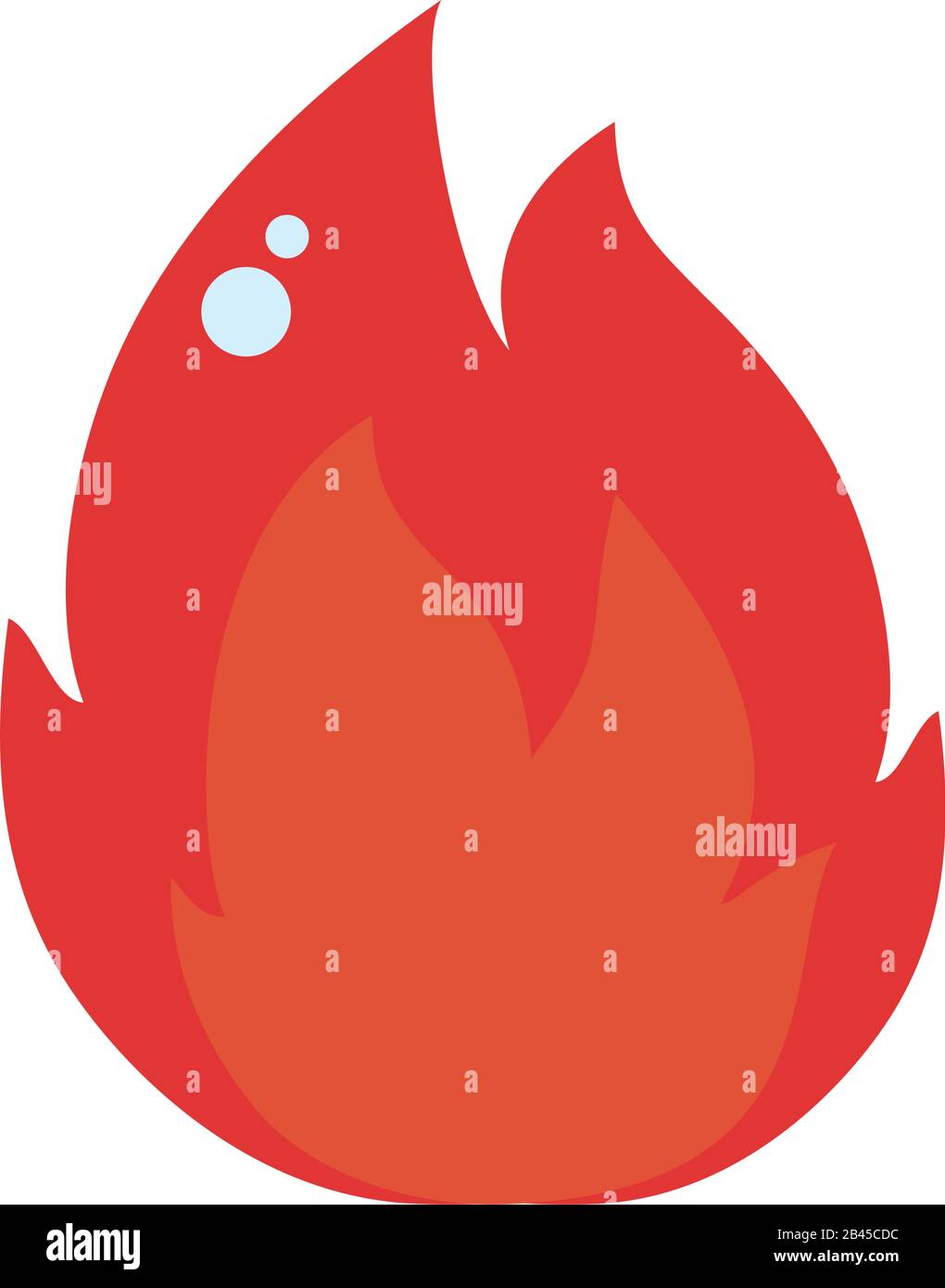 Flame flat style icon design of Fire bonfire hot burn light flammable ...