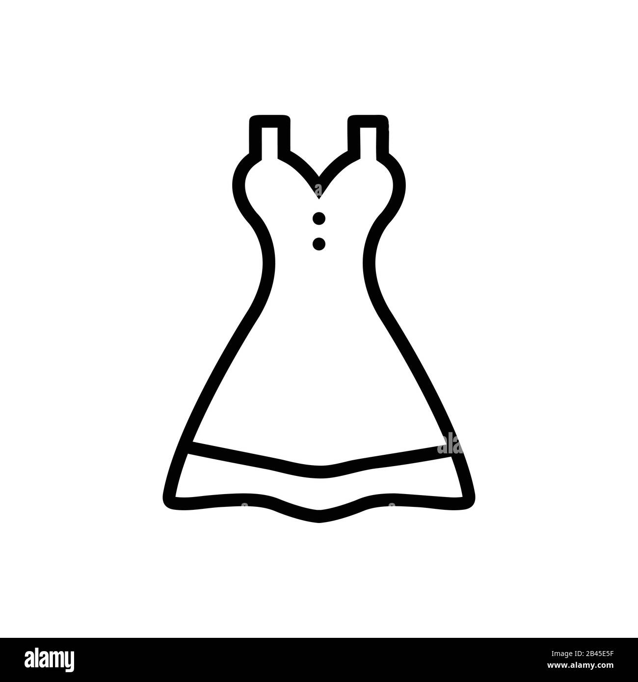 Ladies dress icon Stock Vector Image & Art - Alamy