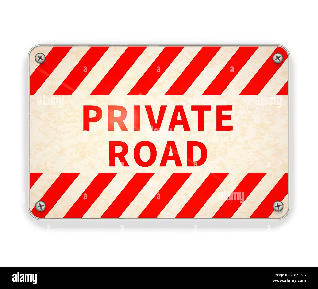Private road notice Stock Vector Images - Alamy