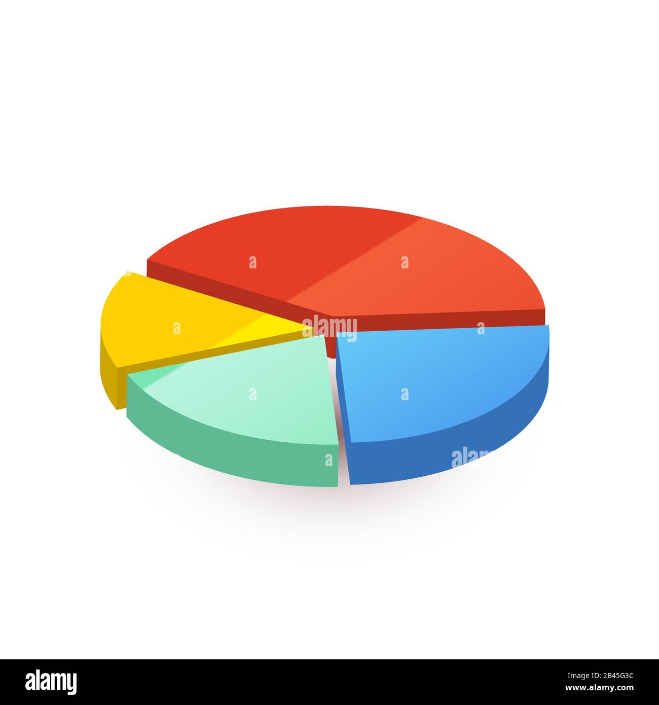Colourful pie chart Stock Vector Images - Alamy