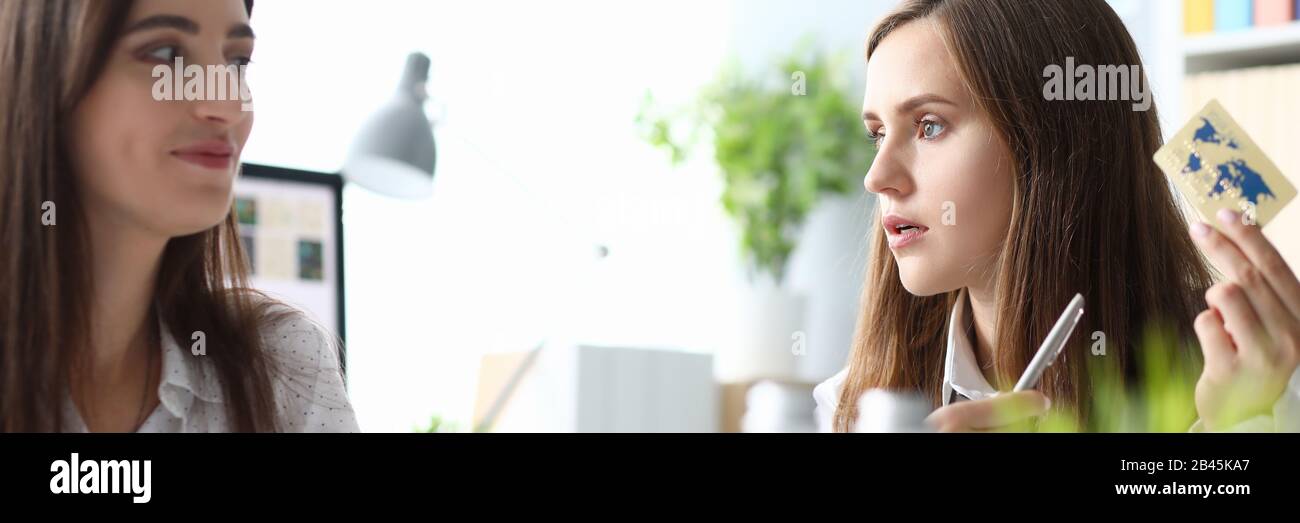 Friendly people at workplace Stock Photo - Alamy