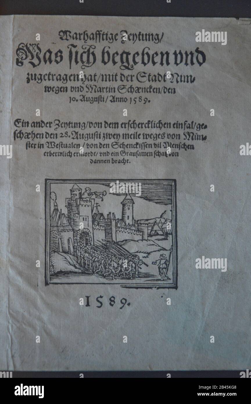 Pamphlet from the 16th century hi-res stock photography and images - Alamy