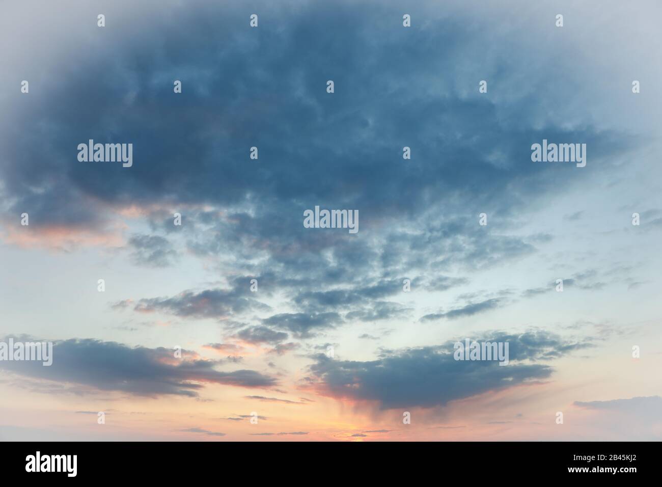 Amazing sunset sky with clouds. Beautiful nature wallpaper Stock Photo - Alamy