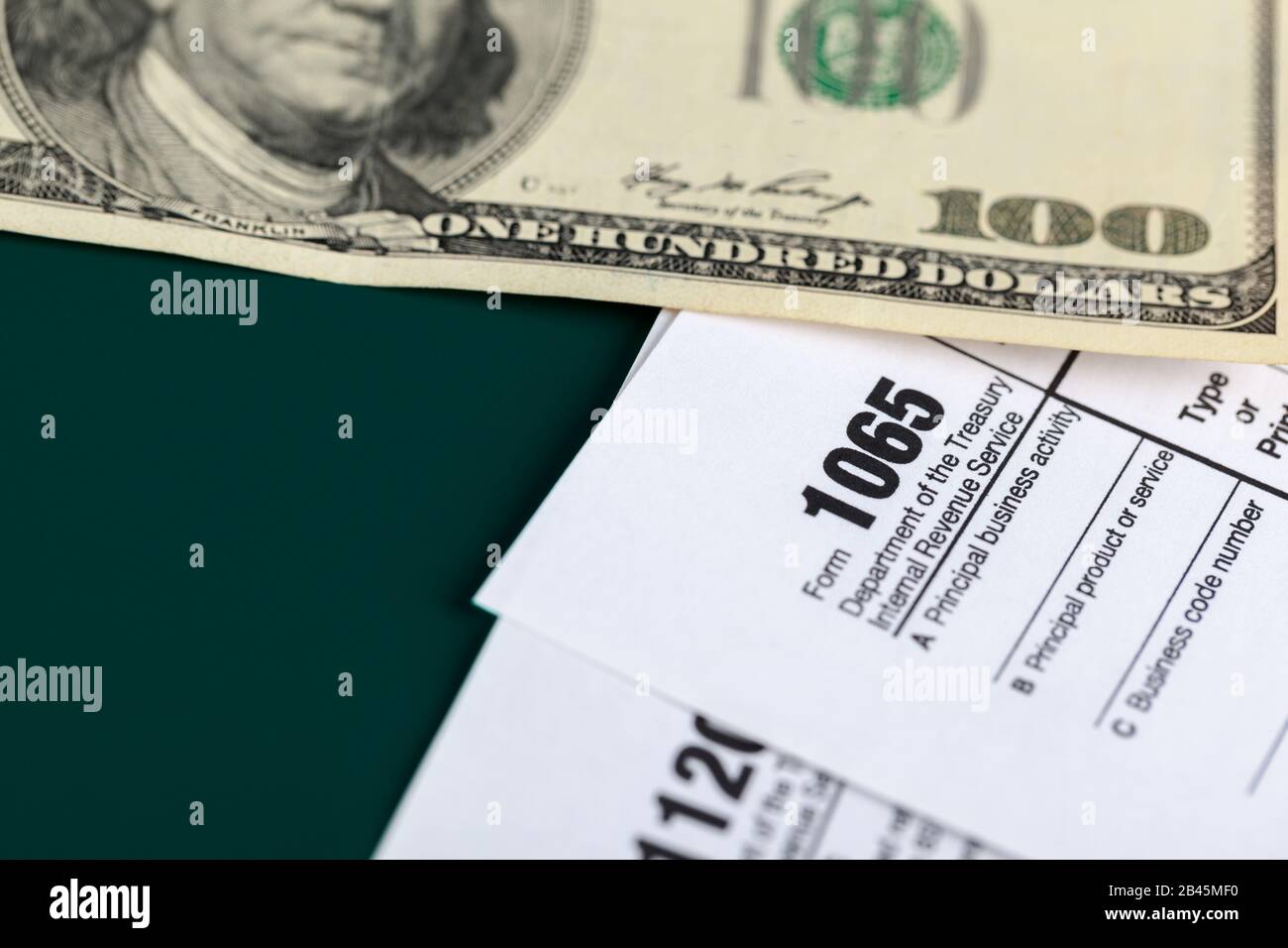 U.S. Individual income tax return. creative photo Stock Photo - Alamy